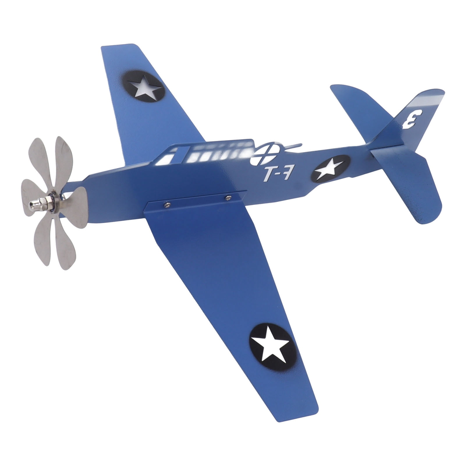 Airplane Weather Vane Iron Stainless Steel Outdoor Wind Spinner ...