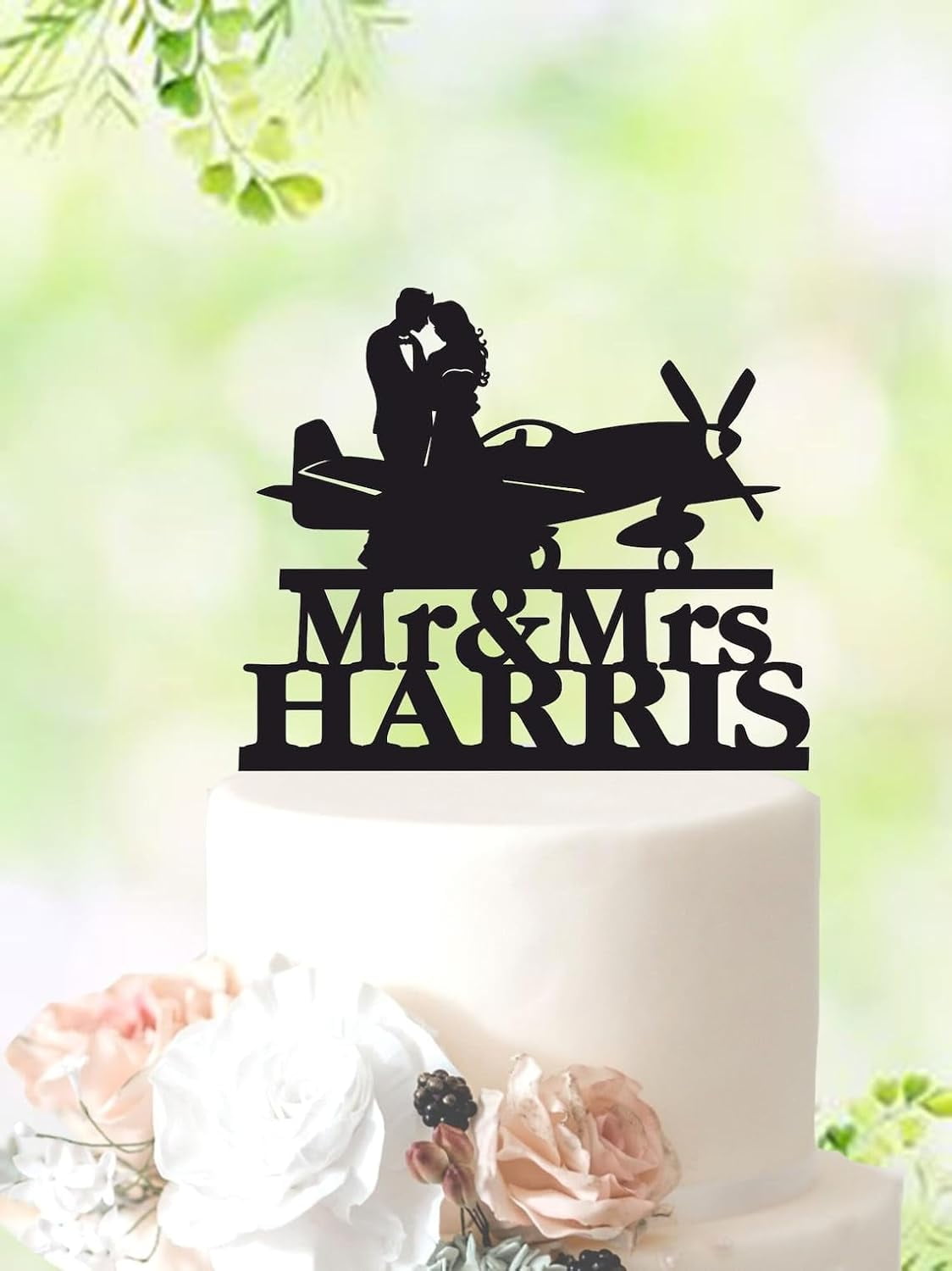 Airplane Wedding Cake Topper,Couple Wedding Topper,Mr Mrs Biplane cake ...
