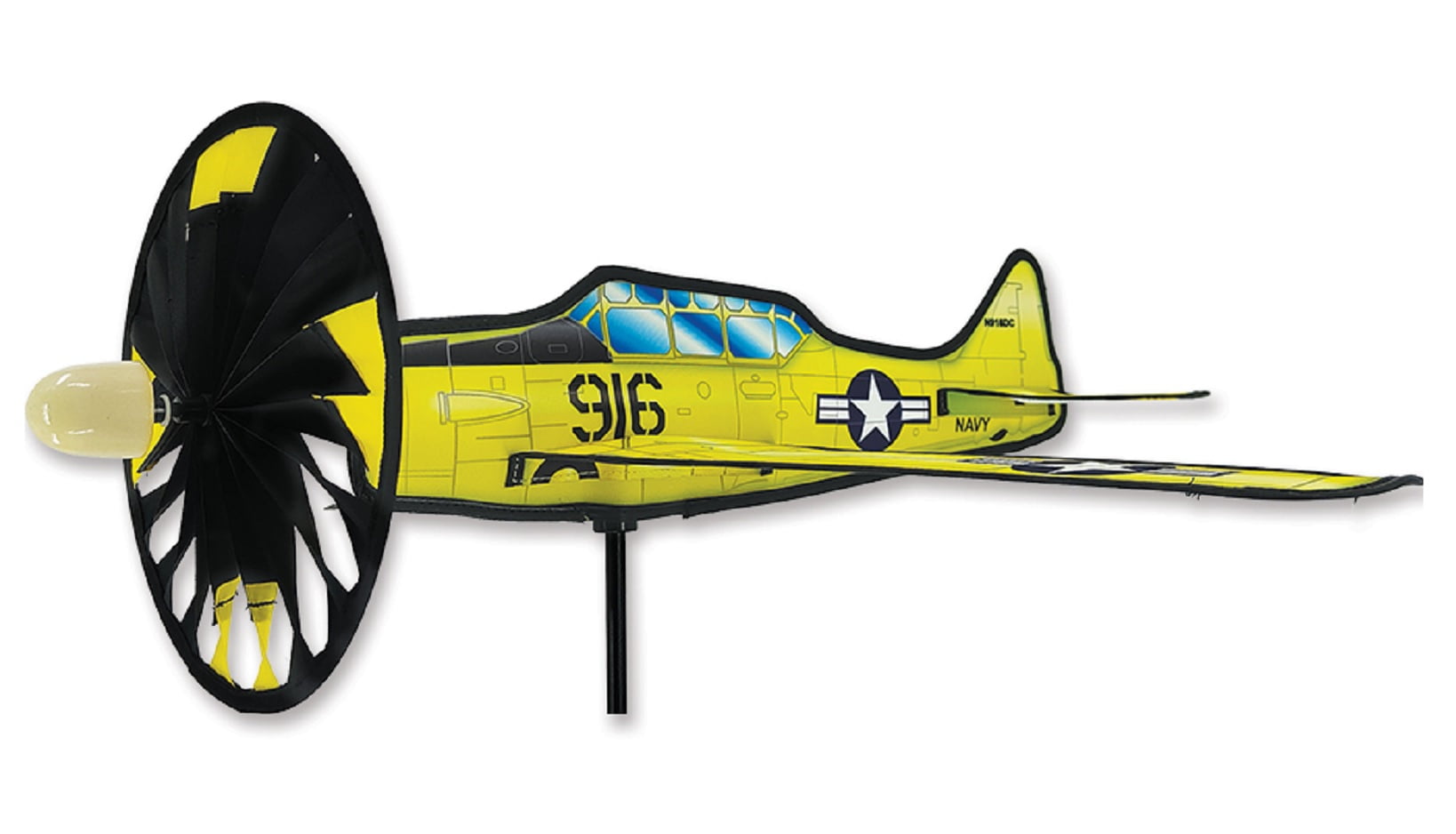 Airplane Wind Spinner-Whirligig Stake- Texan T6 -by Premier Kites Small ...