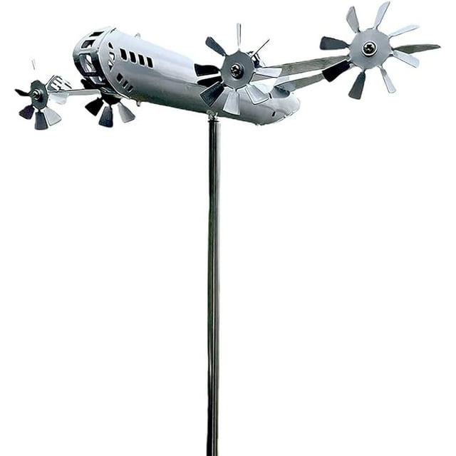 Airplane Wind Spinner for Yard Garden, Super Fortress Aircraft Wind ...