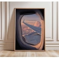 Airplane Window View Aviation Wall Art Aircraft Wing Sunset Pilot ...