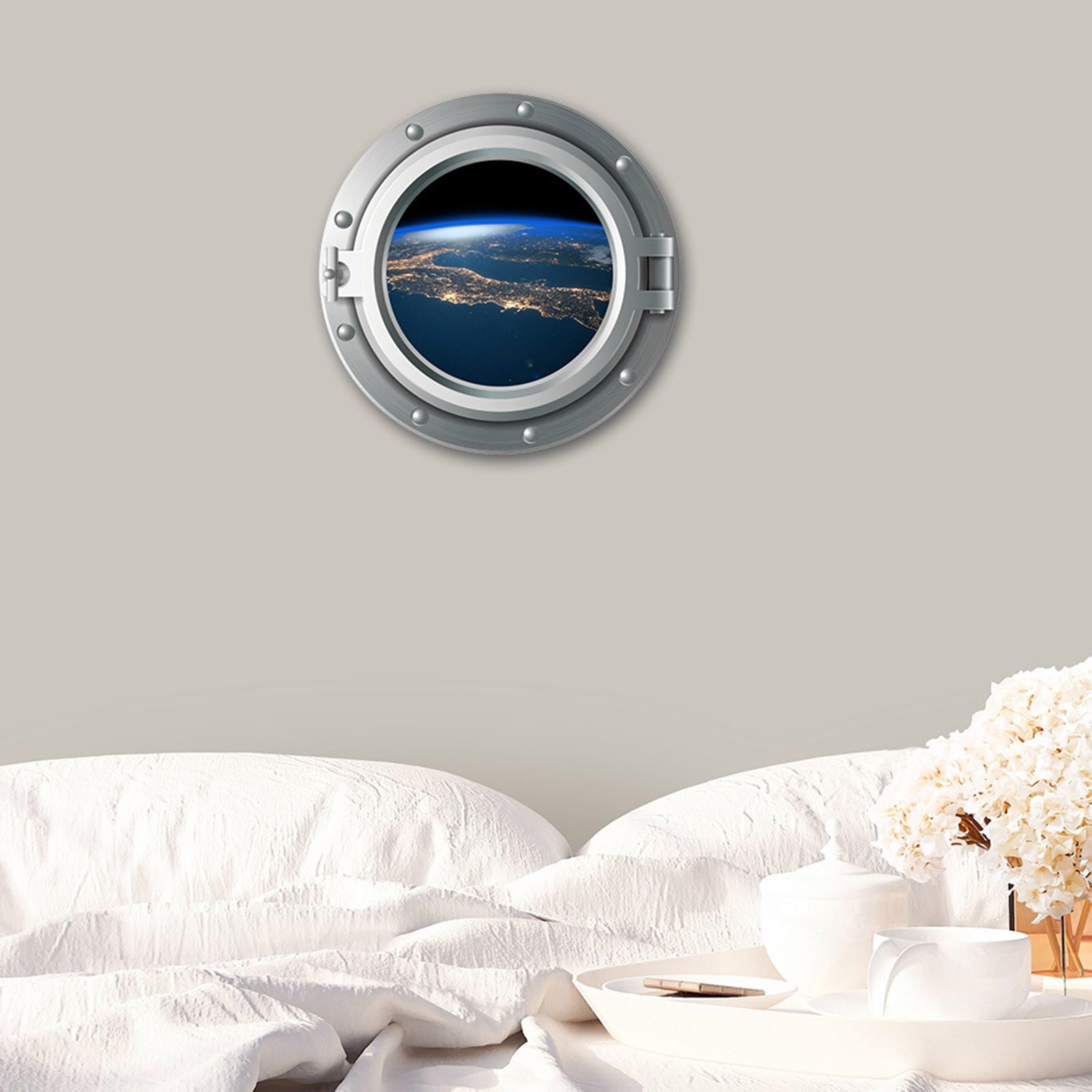 Airplane Window Wall Sticker 3D Starry Universe Sticker Home Decor ...