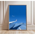 Airplane Wing View Poster Aviation Art Print Modern Travel Decor ...