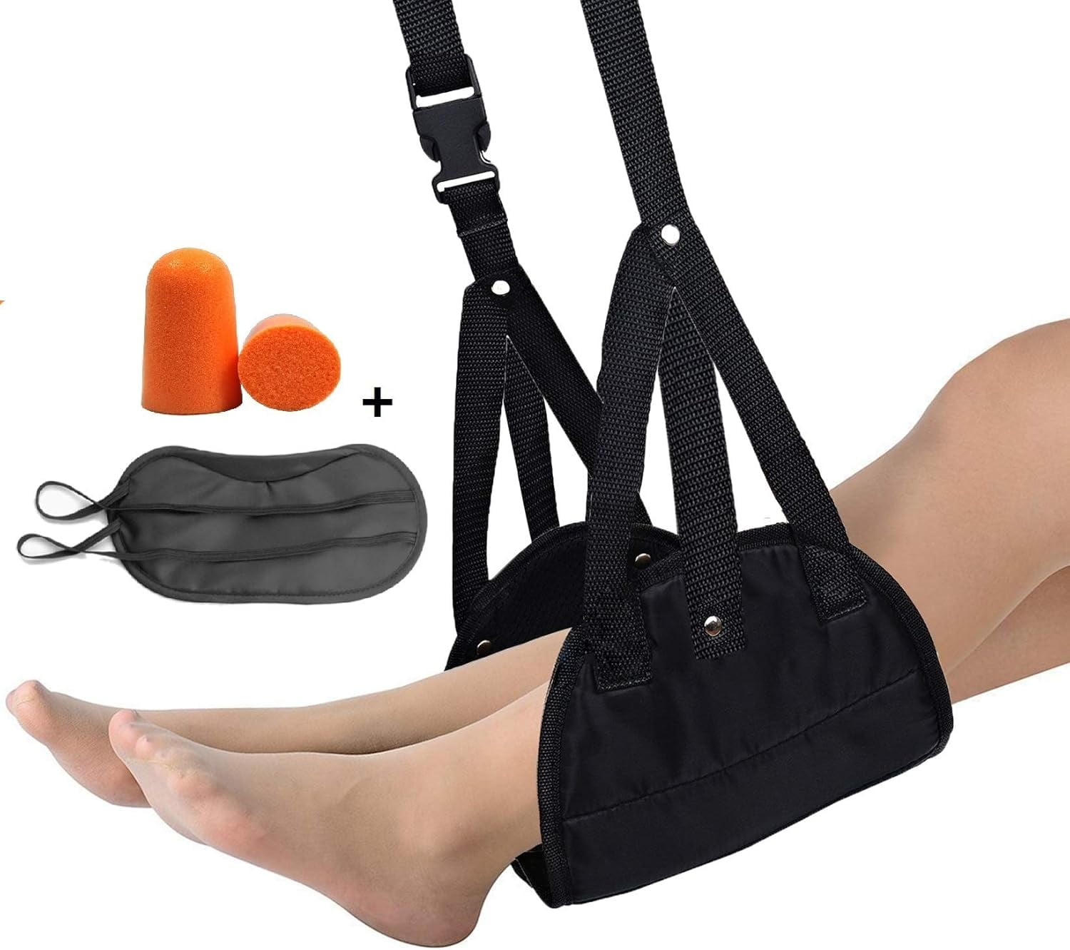 Airplane footrest, Portable Airplane Travel Foot Rest Hammock for ...