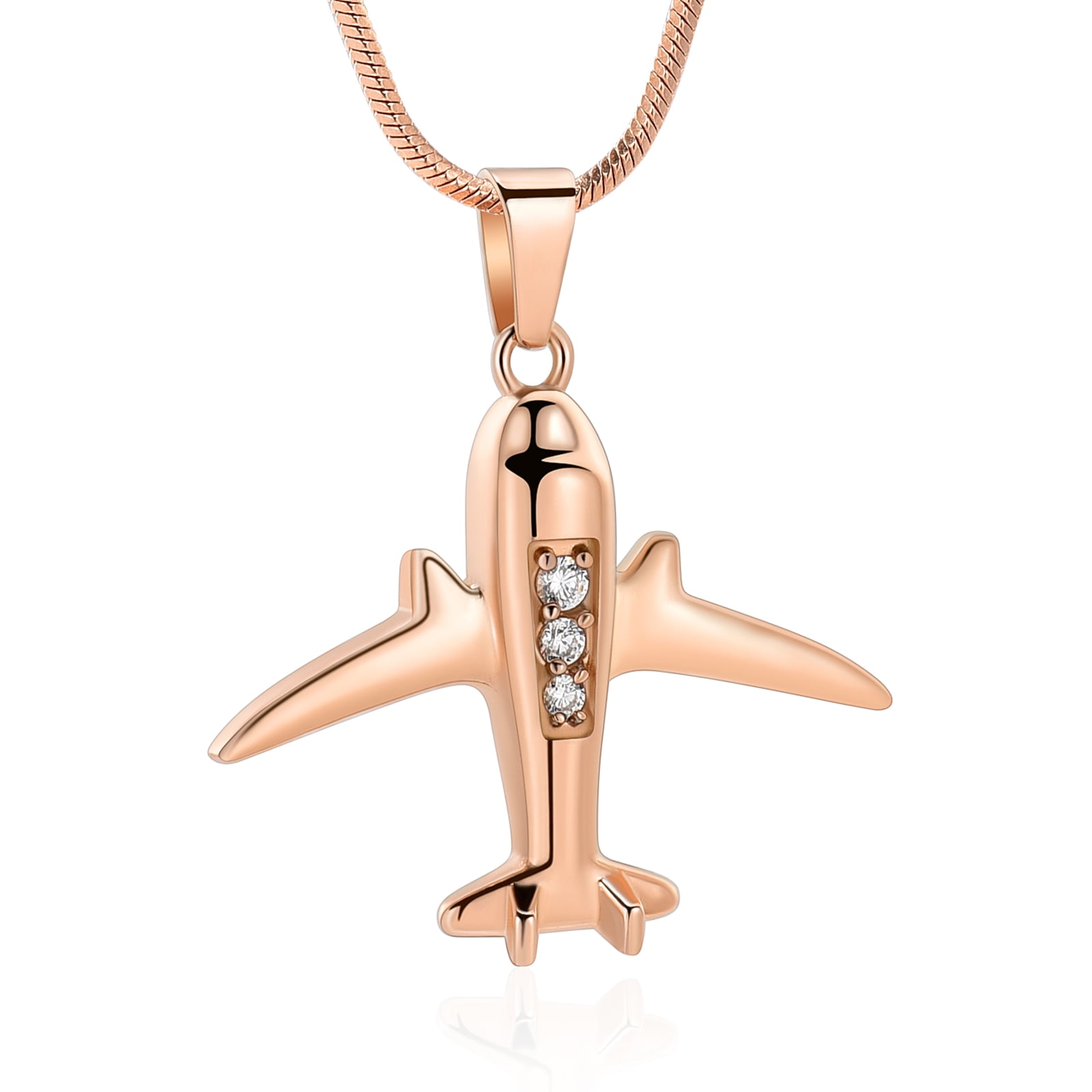 Airplane urn necklace store