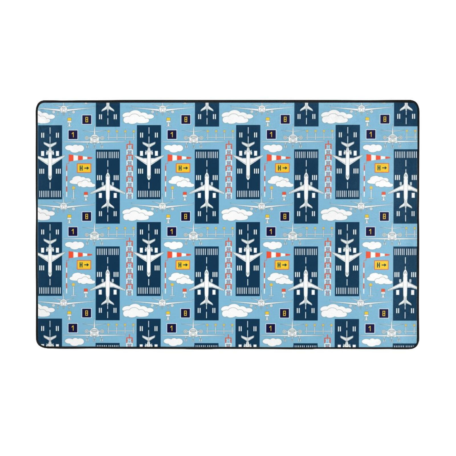 Airplanes and Aviation Signs Universal Door Mat Indoor Entrance, 60×39 ...