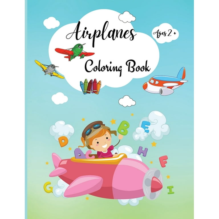 Cute Aeroplane Coloring Pages