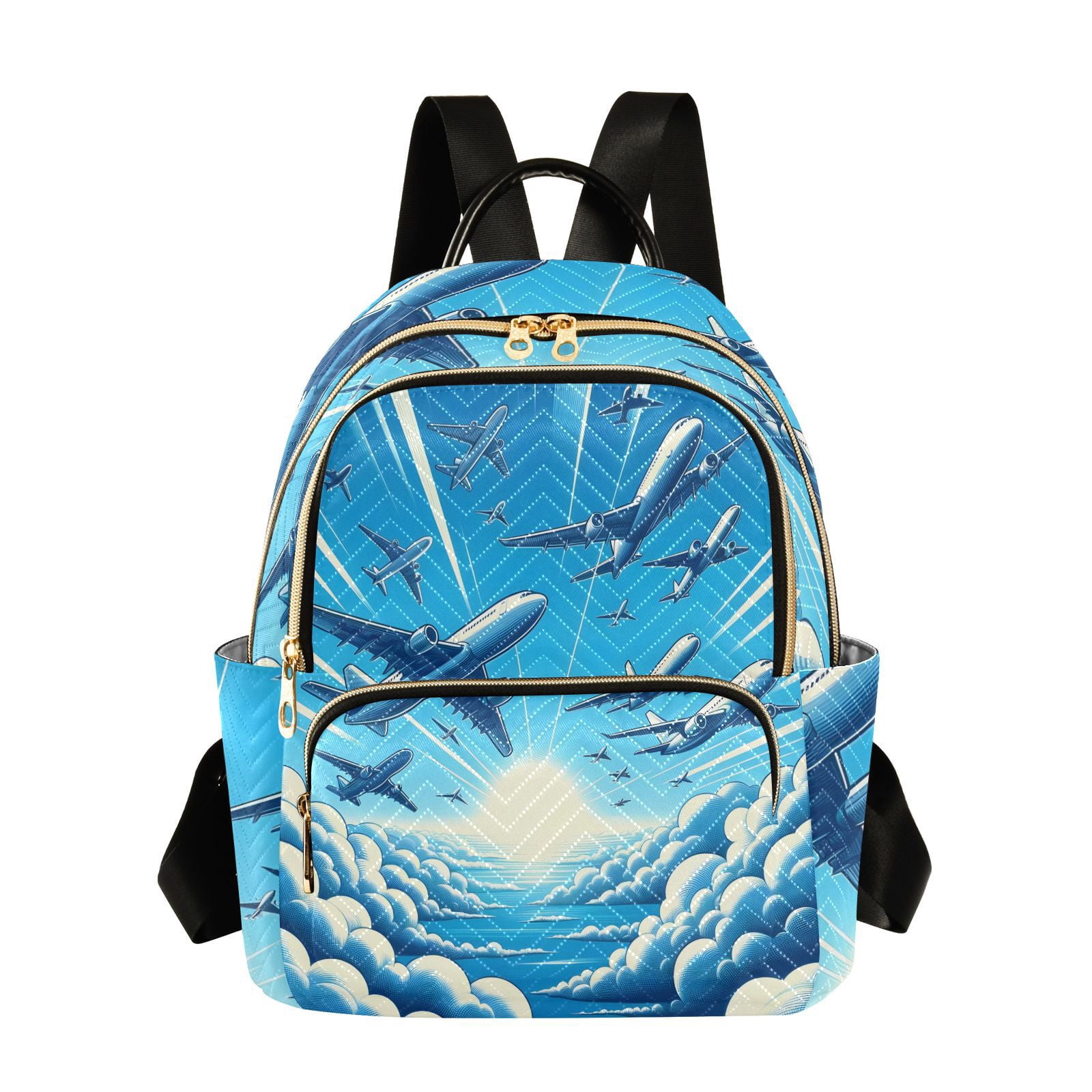 Airplanes in Sky Travel Laptop Backpack Casual Daypack Lightweight ...