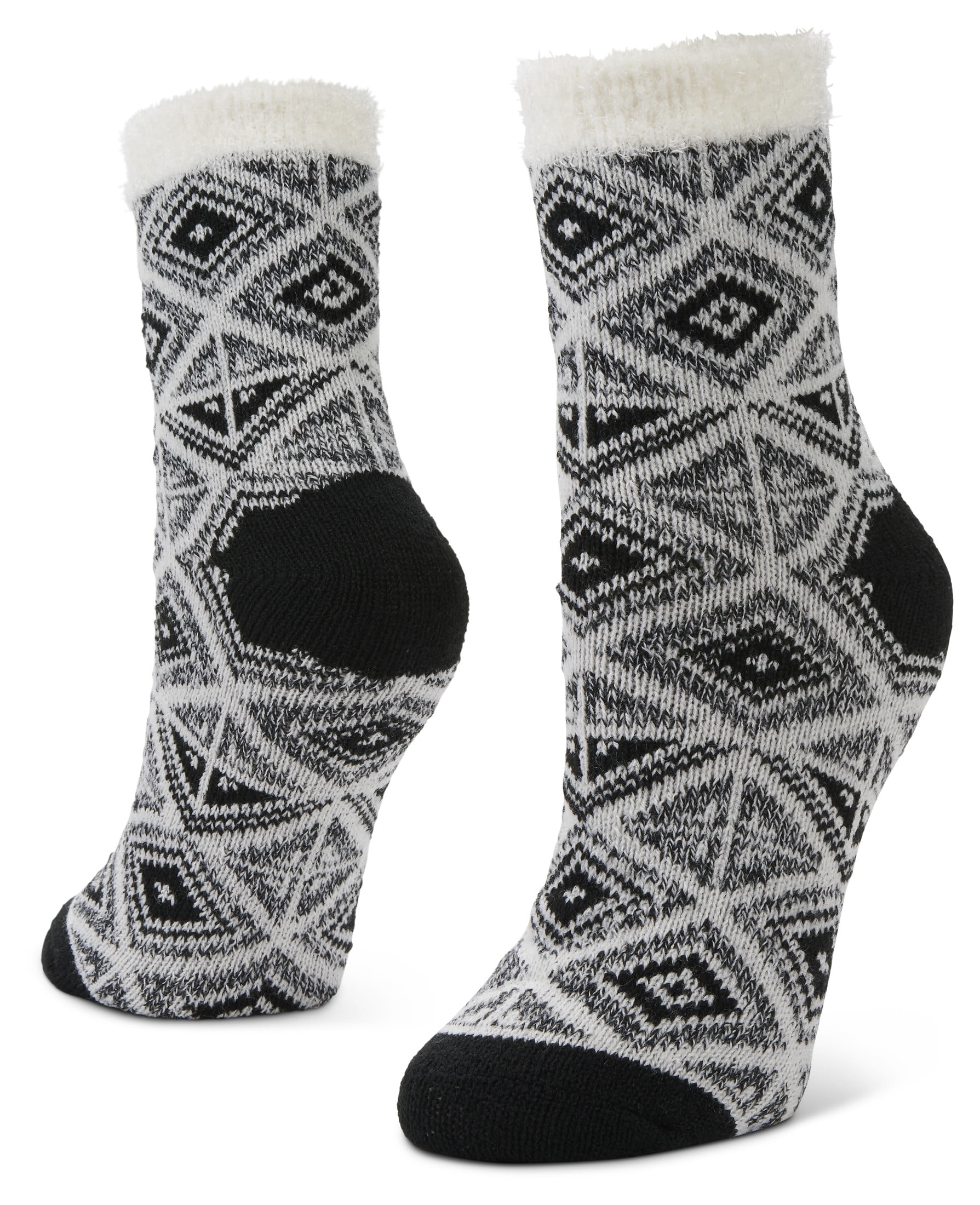Airplus Double Layer Crew Sock, Black Aztec, Women's Size 5-10 ...