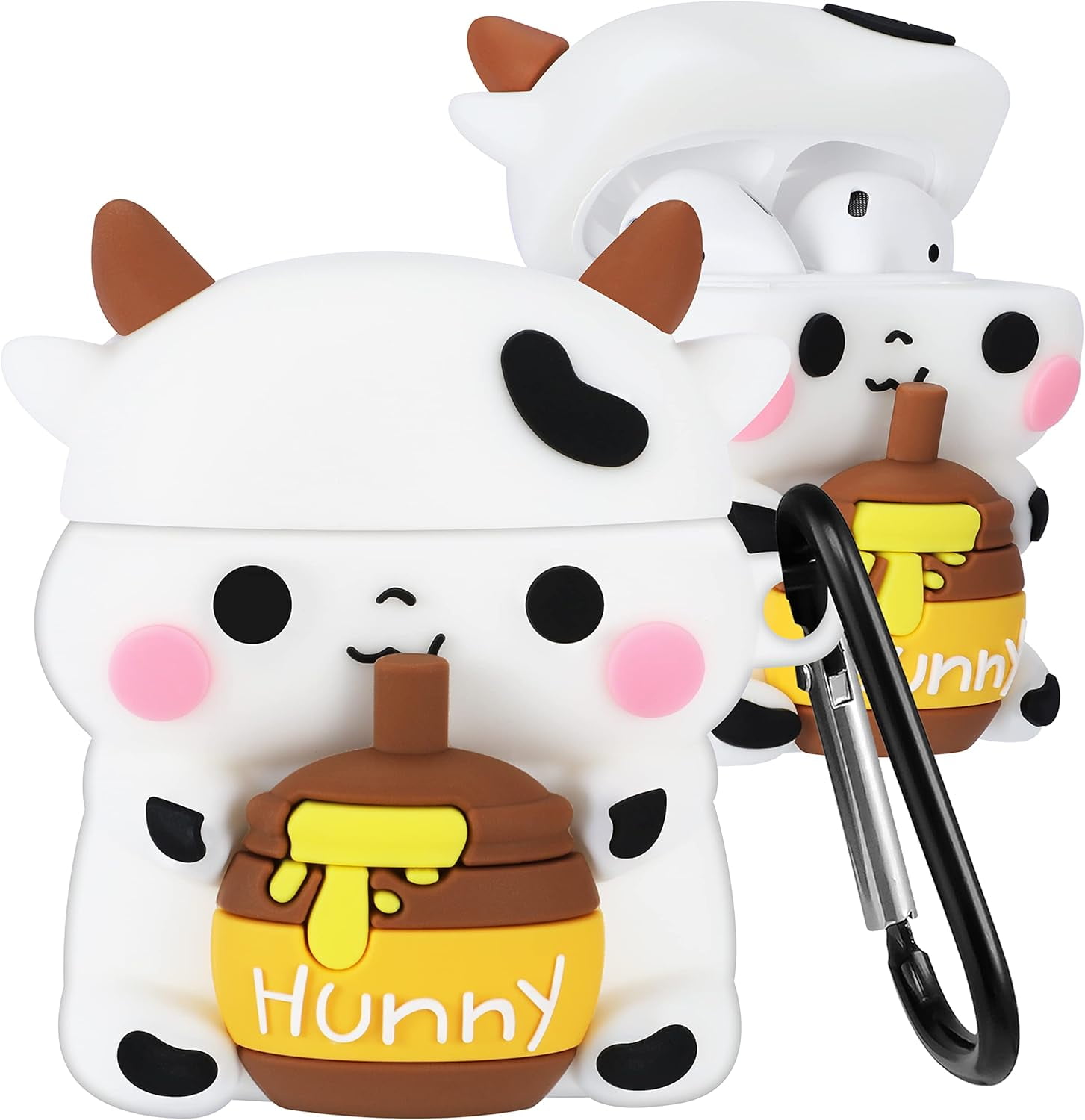 for Airpod 1&2 Case Cute Cartoon Character 3D Soft Silicone Air Pods ...