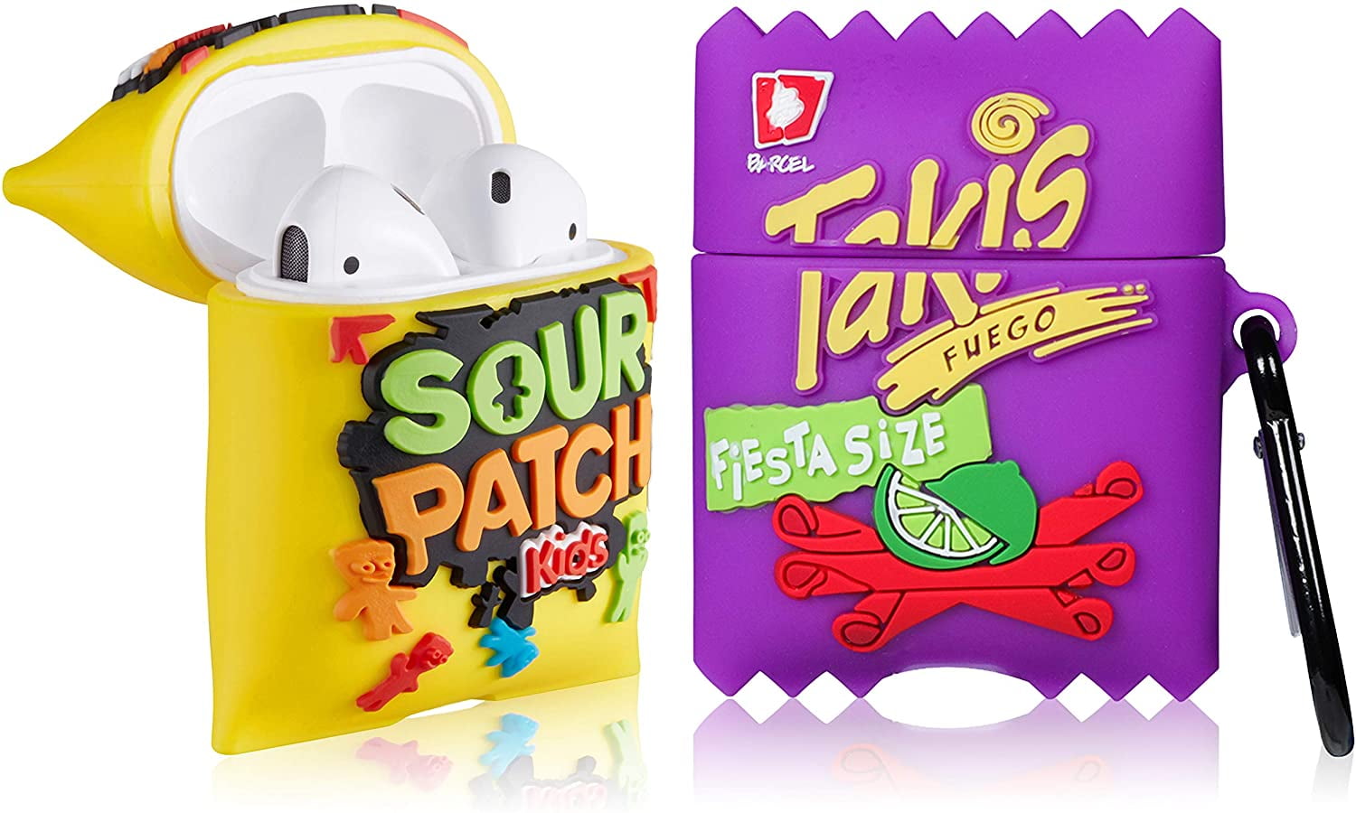 Protective Silicone Case for Airpod 1/2 - 2 Pack, 3D Kawaii Cartoon ...