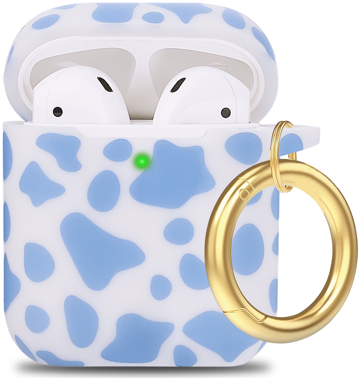 Airpod Case Soft Silicone Flexible Skin Cow Print, YOMPLOW Air pods ...