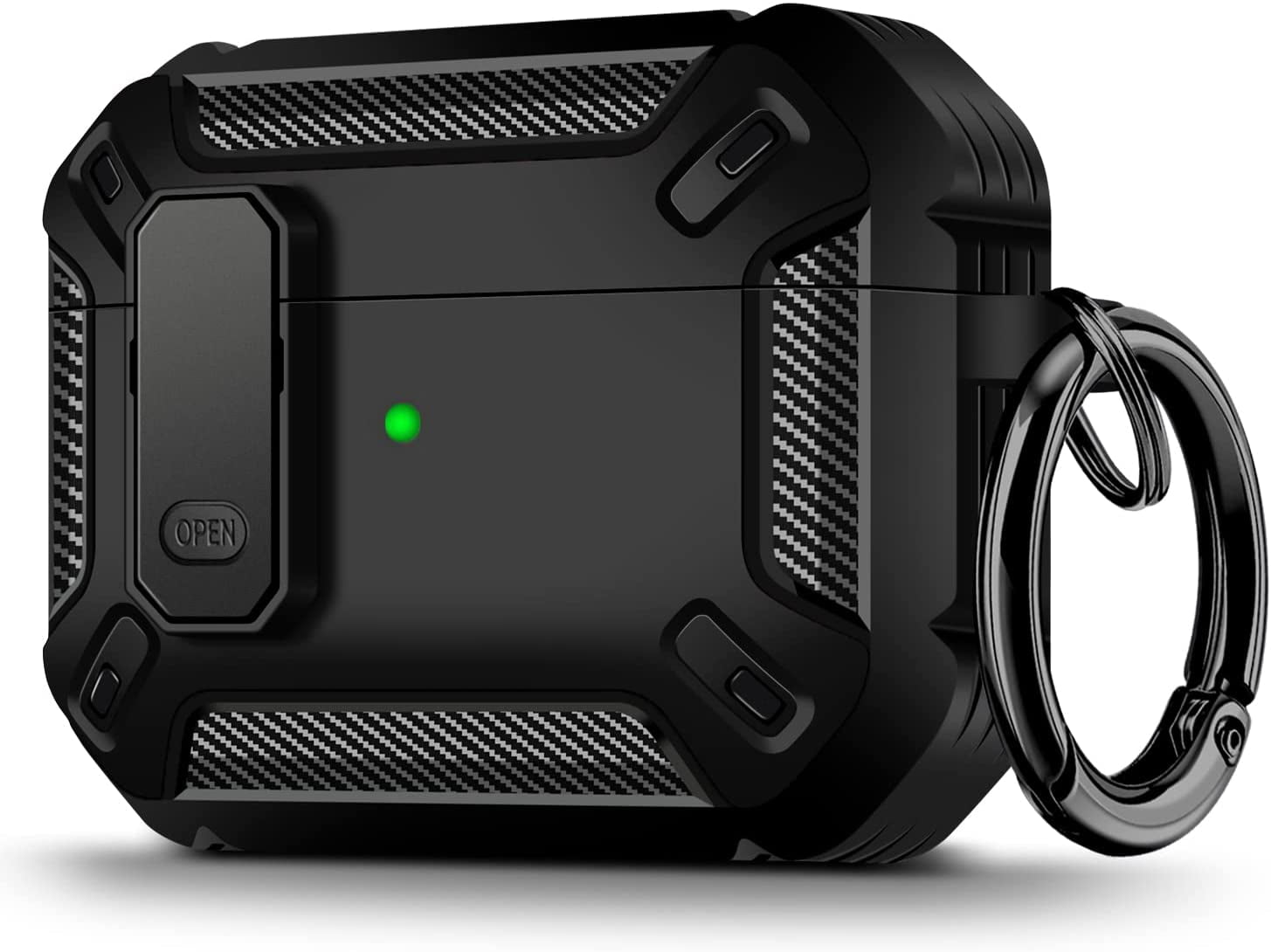 Airpod Pro Case Cover with Secure Lock Clip, Military Armor Series Full ...