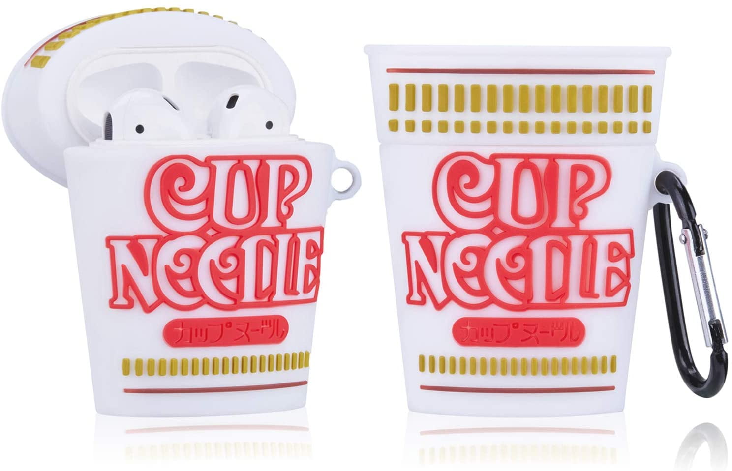 for Airpods 1/2 Cute Case, 3D Cartoon Food Ramen Fashion Soft Silicone ...