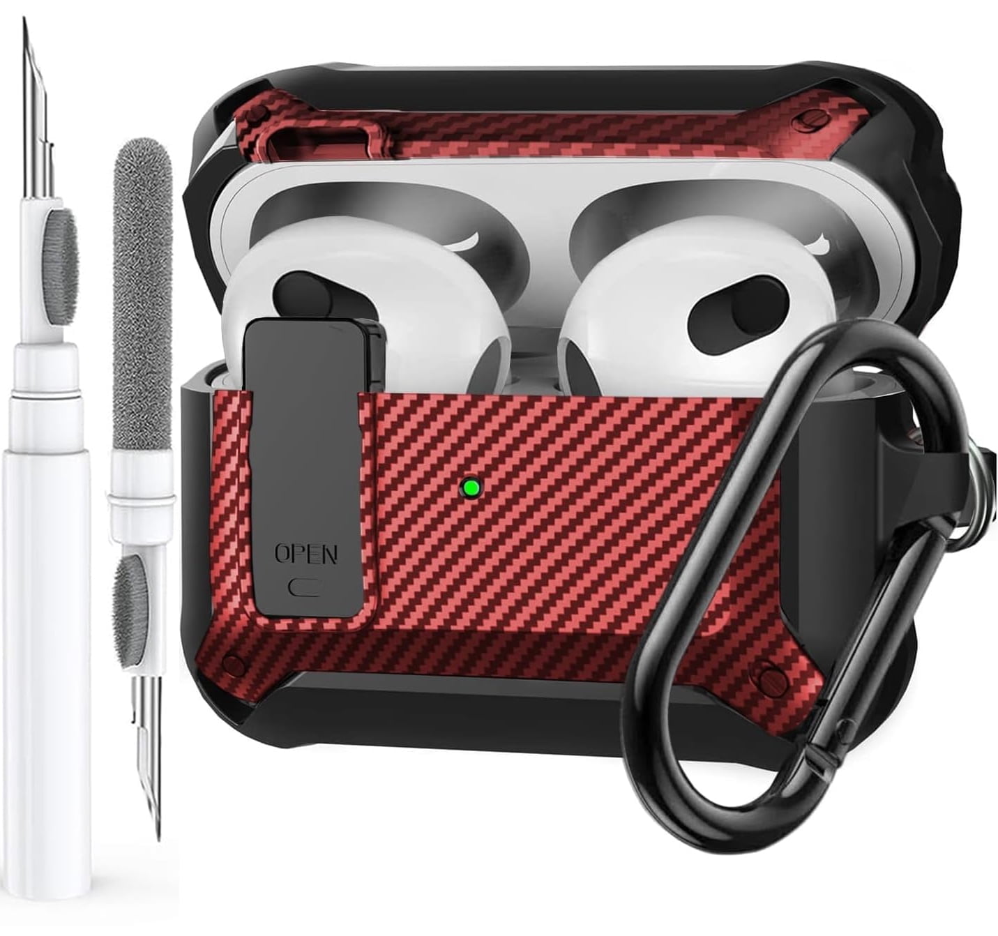 Airpods 3rd Generation Case with Lock & Cleaning Kit, OTOPO Rugged ...