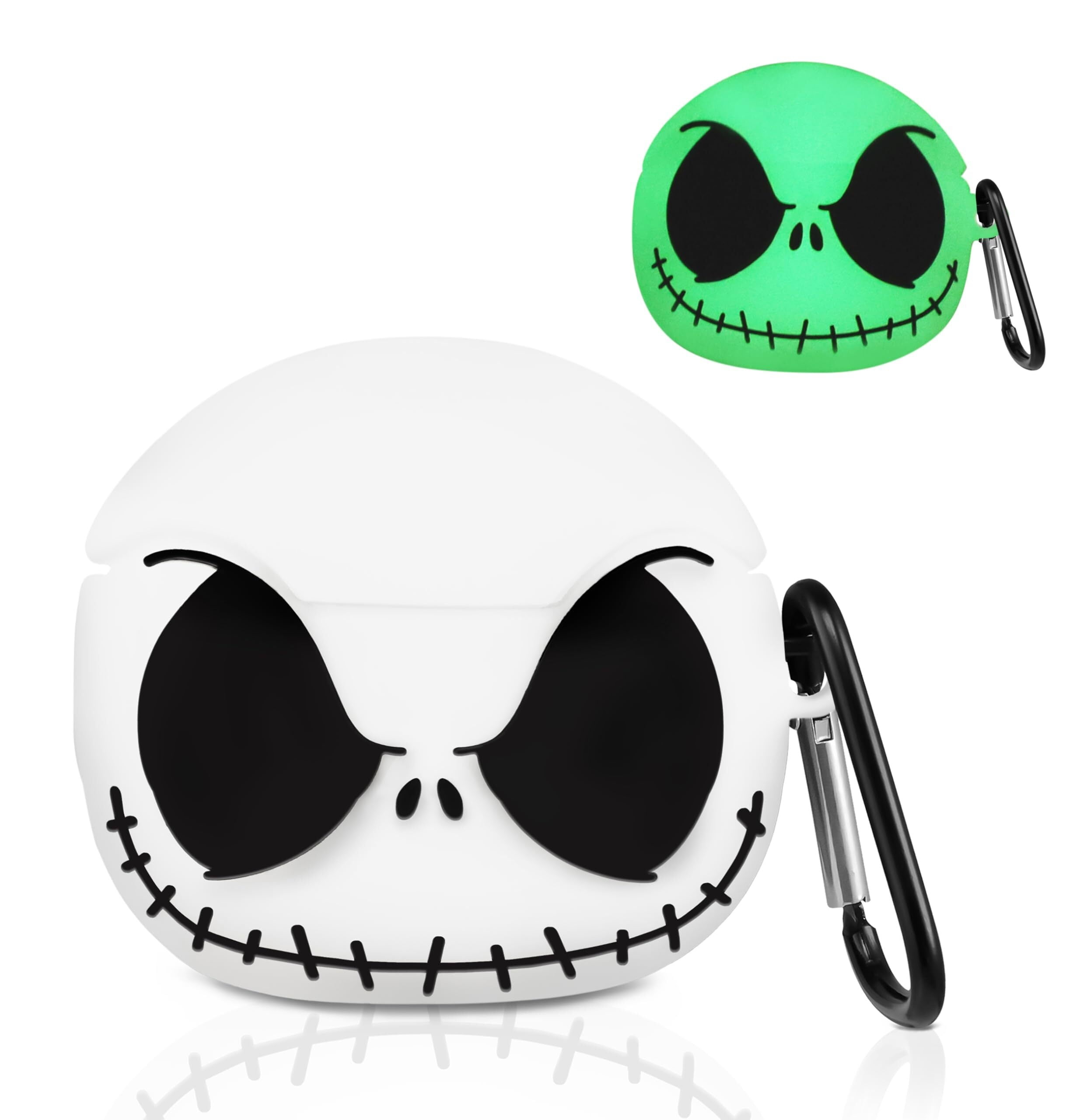 For Airpods 4 Case - 3D Glow in The Dark Cute Funny Smiley Skull ...