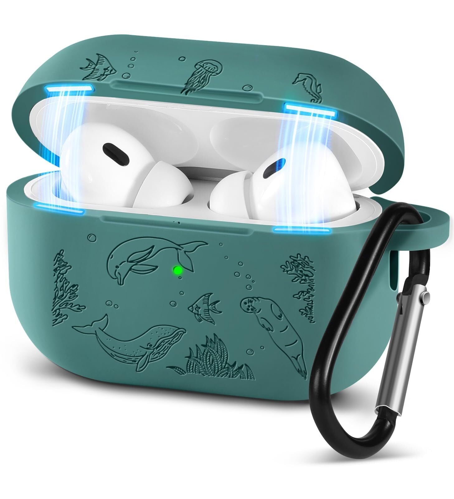 For Airpods 4 Case - 3D Silicone Engraved Elegant Cute Simple Kawaii ...