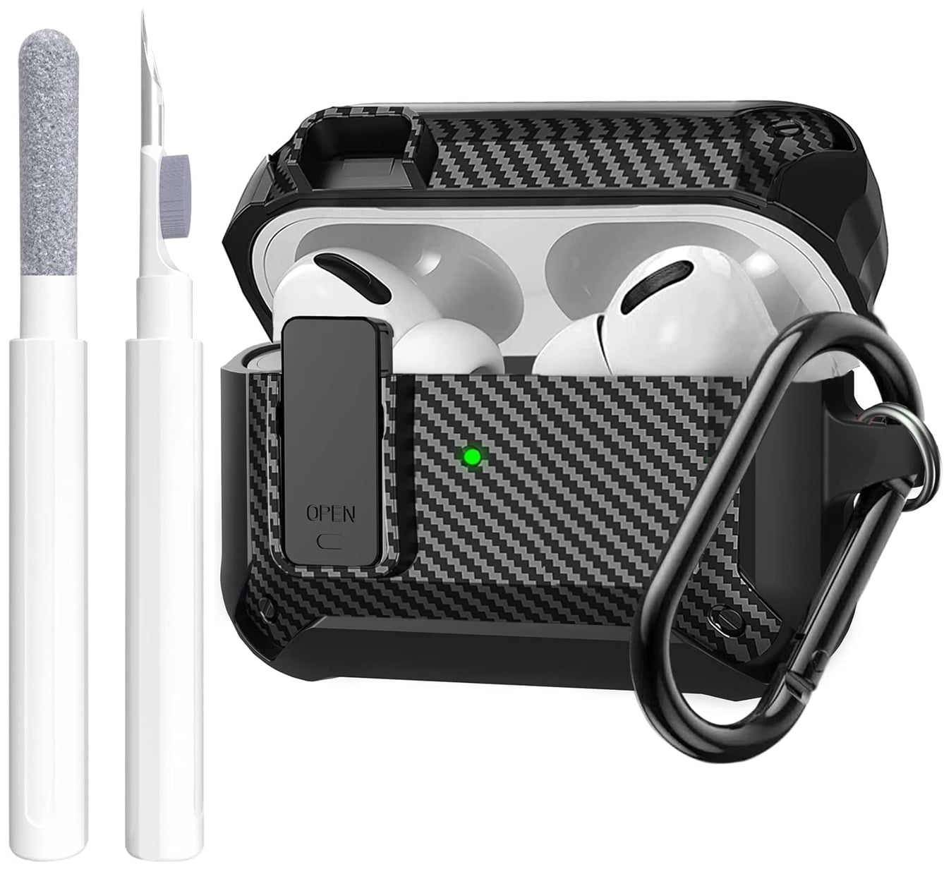OTOPO AirPods Pro Case, Rugged Lockable Cover for 2nd/1st Gen, Cleaning ...