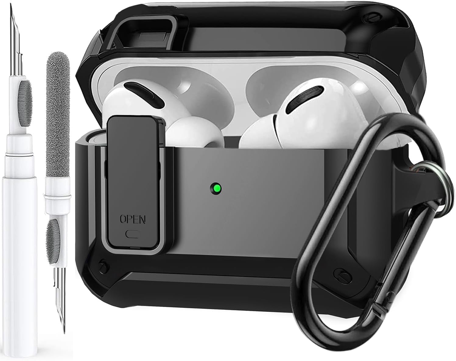 for Airpods Pro 3 Case with Lock Clip, Rugged Apple Airpods Pro 3rd ...