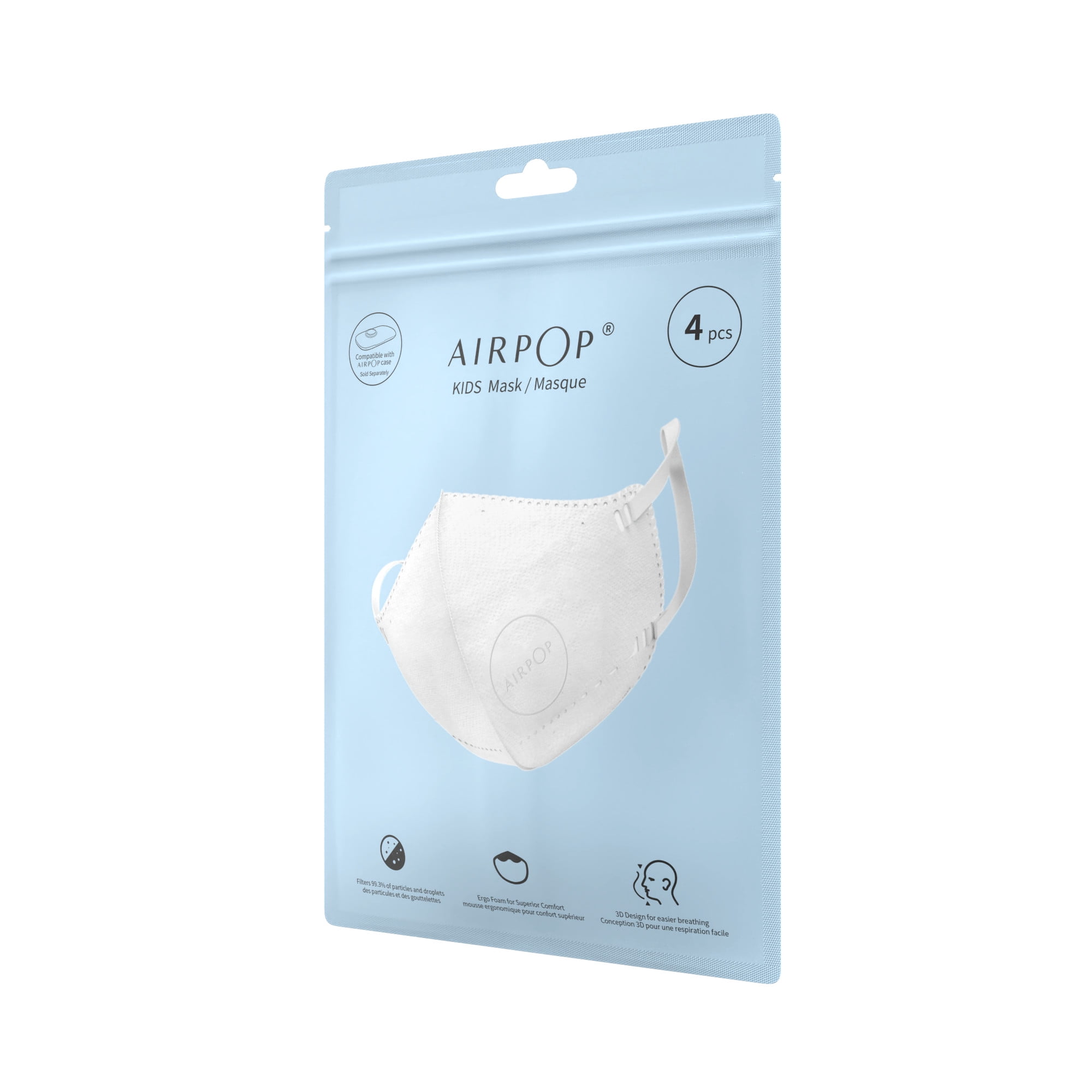 Airpop Kids Reusable Washable Face Mask, 4-Layer Face Coverings ...