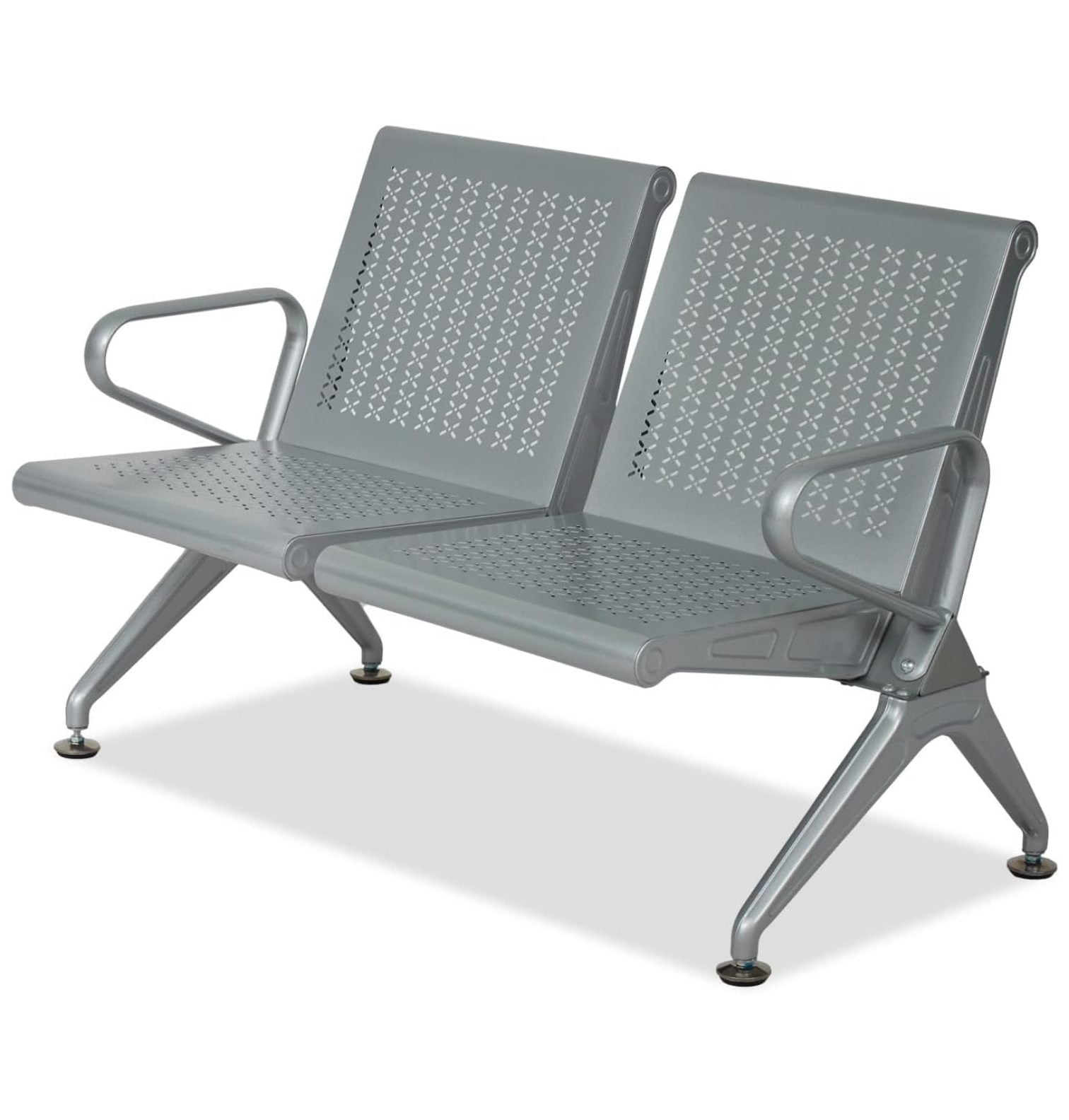 Airport Reception Chair - 2 Seat Waiting Room Chair with Arm, Office ...