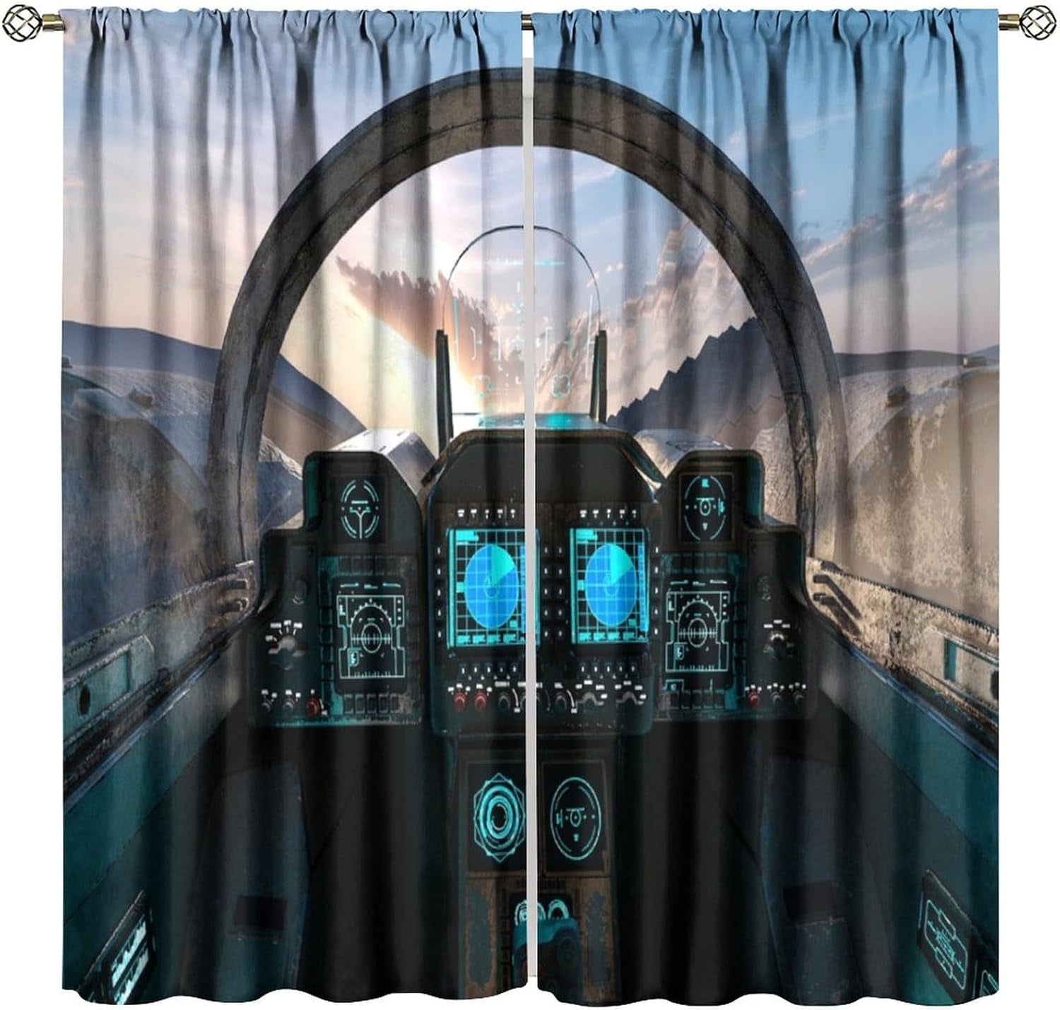 Airport Runway Airplane Curtains Airliner Landing Sunrise Sky Clouds ...