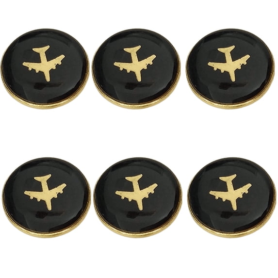 Airport Uniform Buttons Rustproof Metal Buttons Fasteners Airline Crews ...