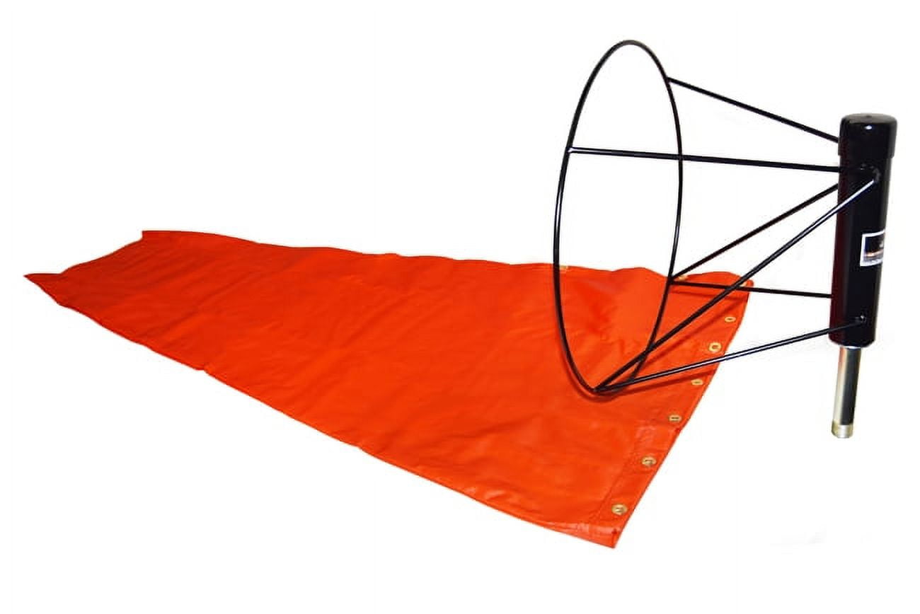 Airport Windsock Corporation 18" X 60" Orange Windsock with 18" Ball ...