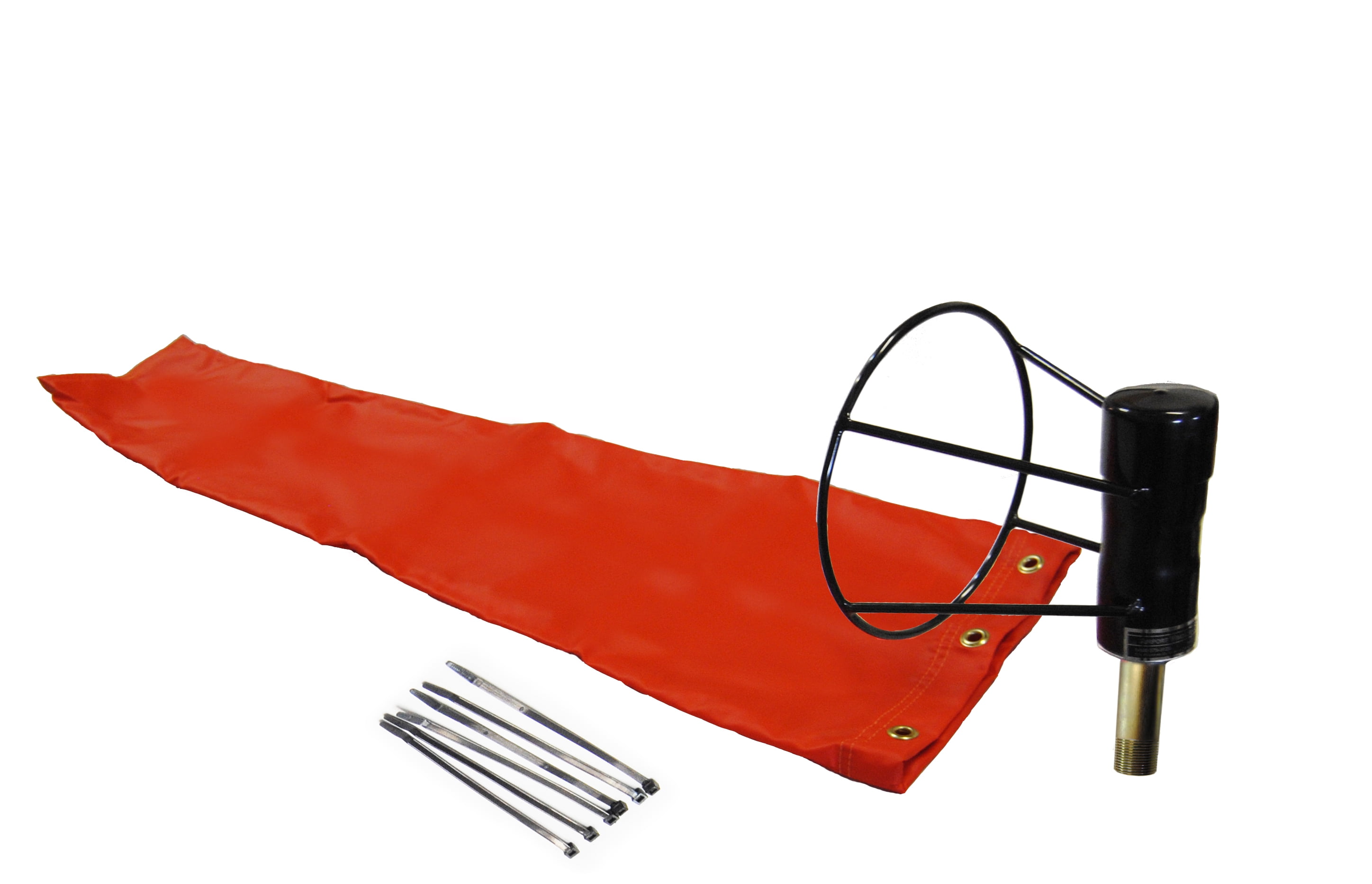 Airport Windsock Corporation 8" x 36" Orange Windsock and 8" Ball ...