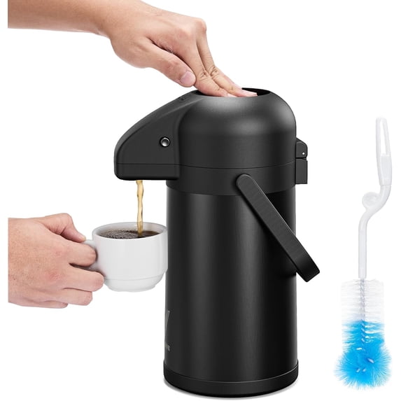 Airpot Coffee Carafe for Keeping Hot - 64 OZ/ 2.0L Coffee Dispenser ...