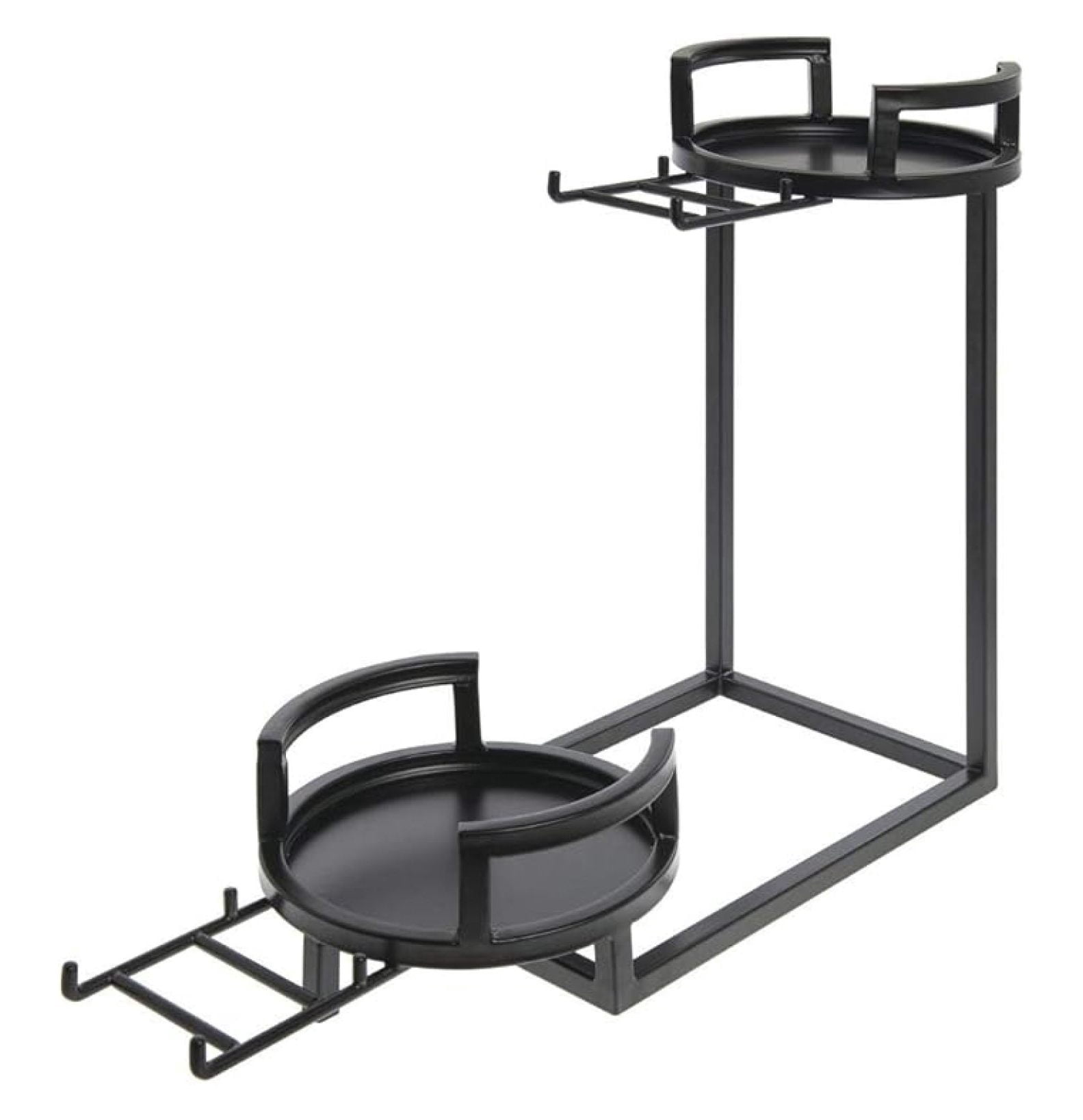 Airpot Holder, Stylish 2-Tier Black Metal Airpot Stand, Countertop ...