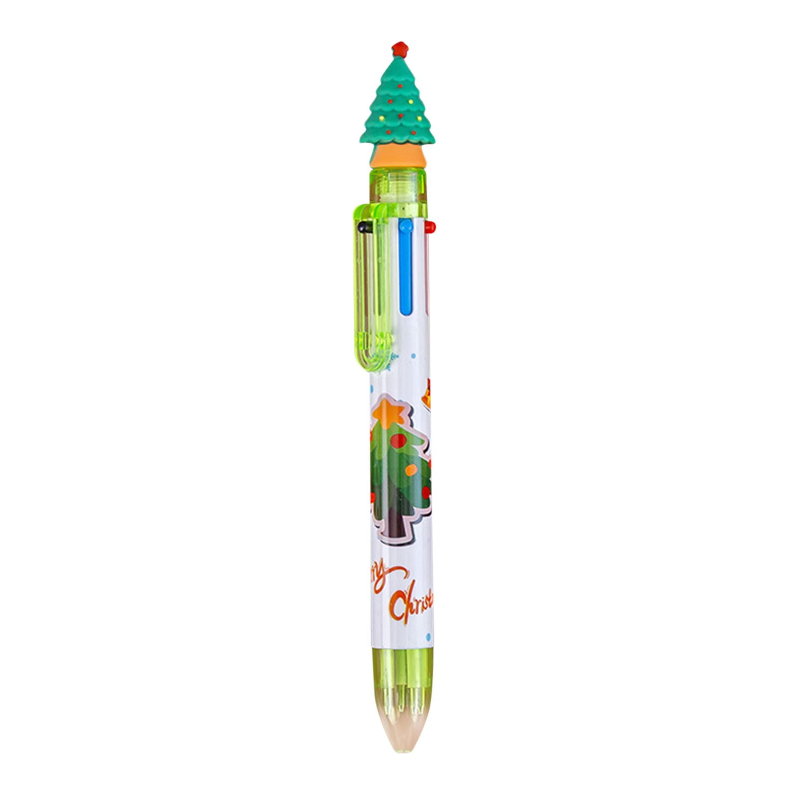 Airpow Fidget Pen 6 Color Christmas Ballpoint Pen Push Type Color ...