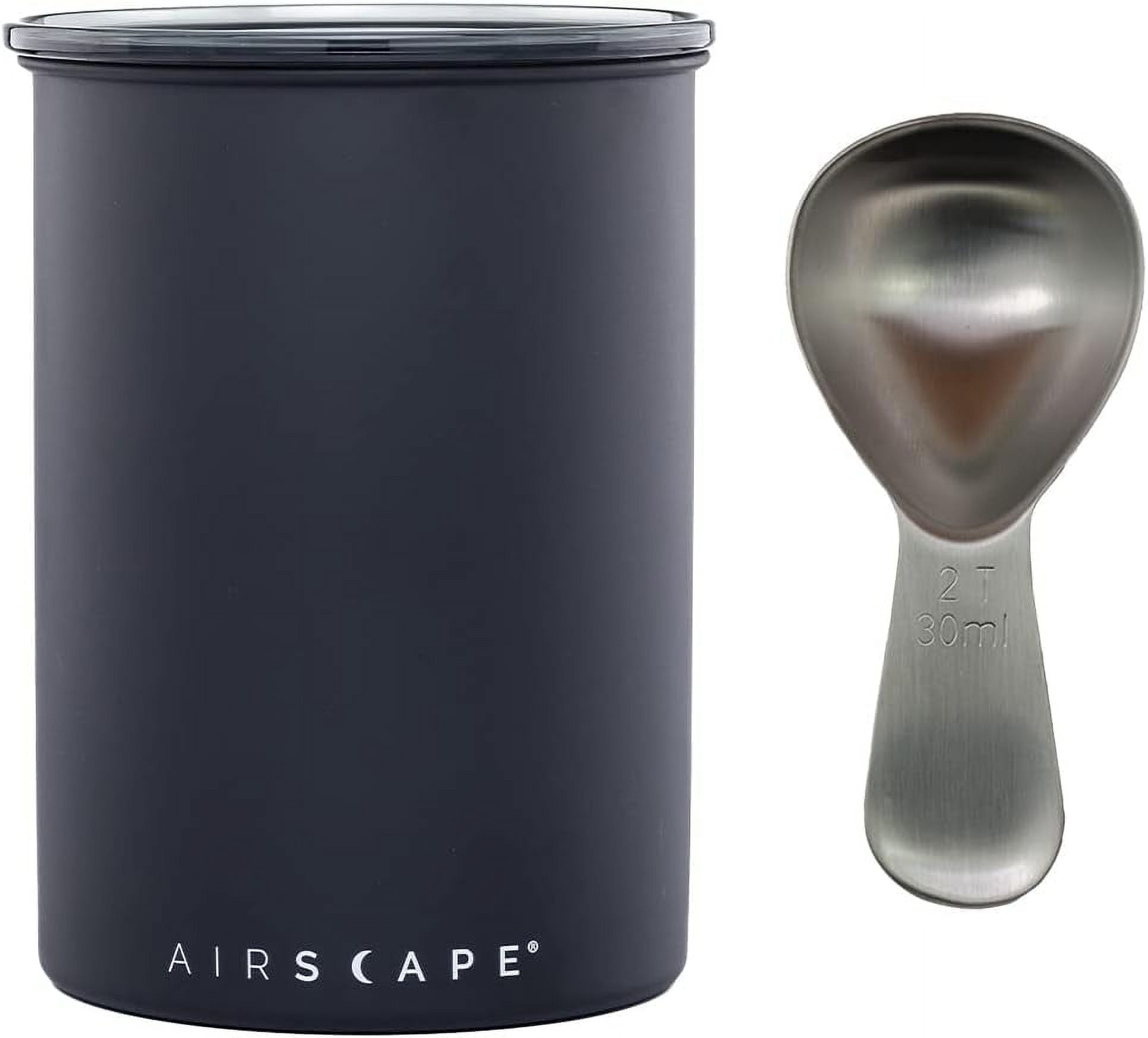 Airscape Stainless Steel Coffee Canister & Scoop Bundle - Food Storage ...