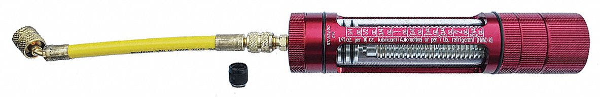 Airsept Large AC Oil Injector w/Sight Glass Body Aluminum, Rubber ...