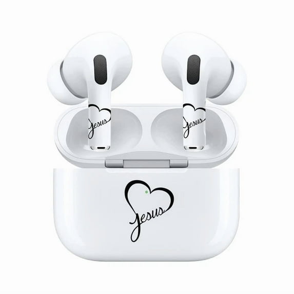 Airskins For Airpods 4, Heart Jesus Design Decals, Scratch-Resistant ...