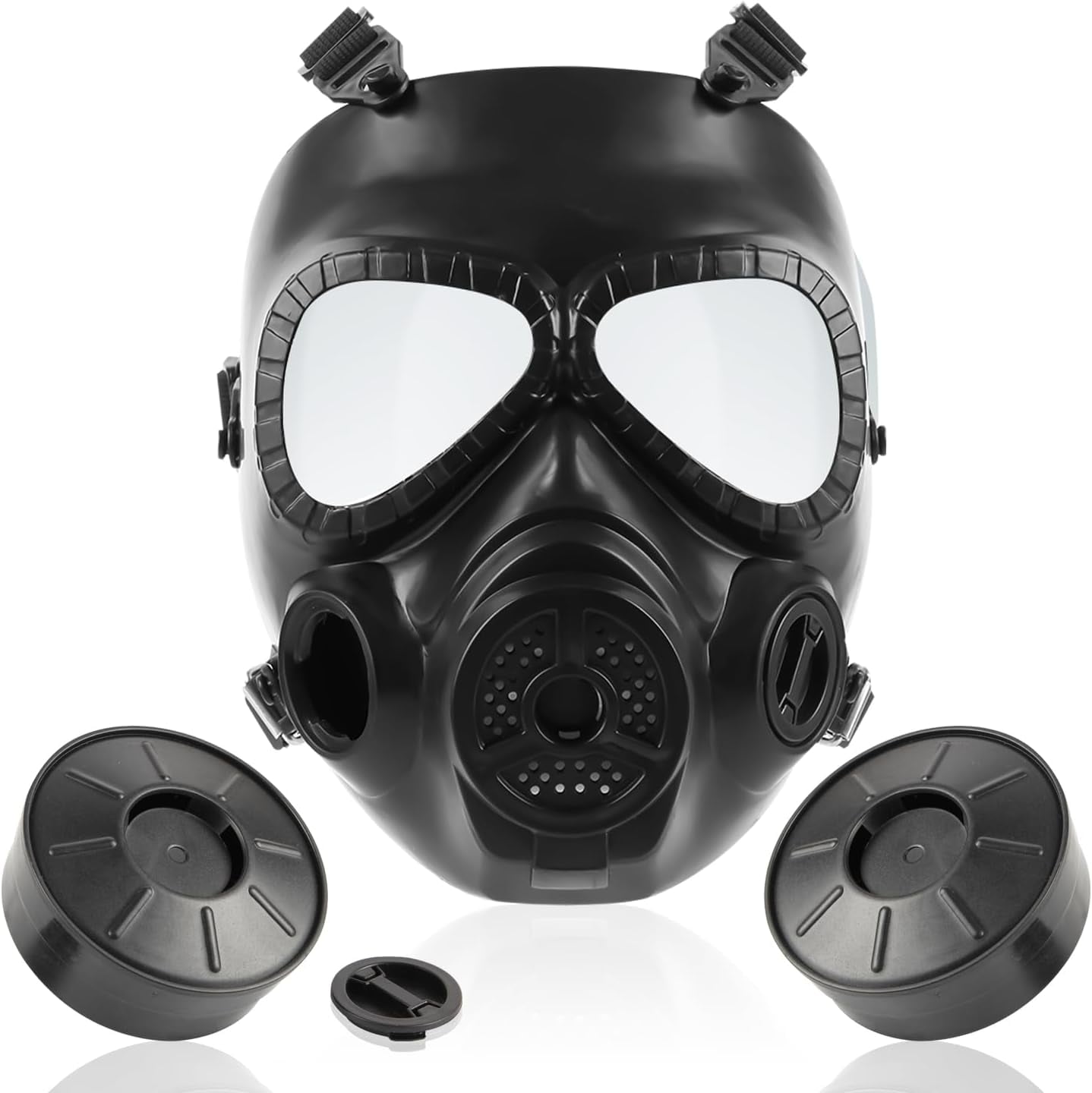 Airsoft Protective Gas Mask Tactical, Full Face Eye Protection Goggles ...