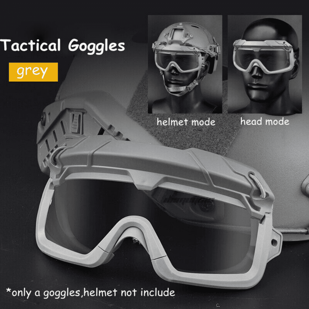 Airsoft Tactical Goggles Shooting Hunting Motorcycle Glasses CS Safe ...