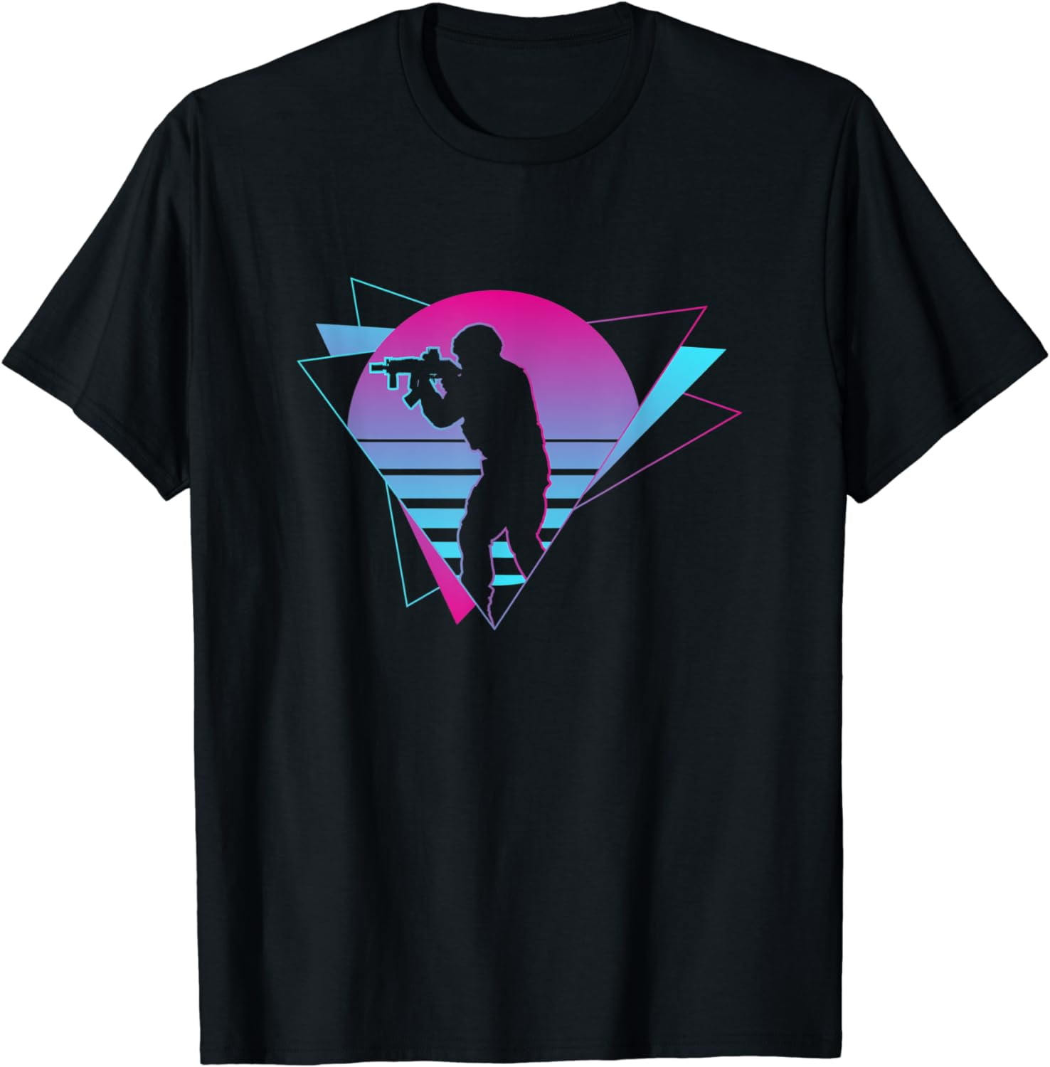 Airsoft Vaporwave Retro Airsoft Airsofting Tactical T-Shirt - Walmart.com