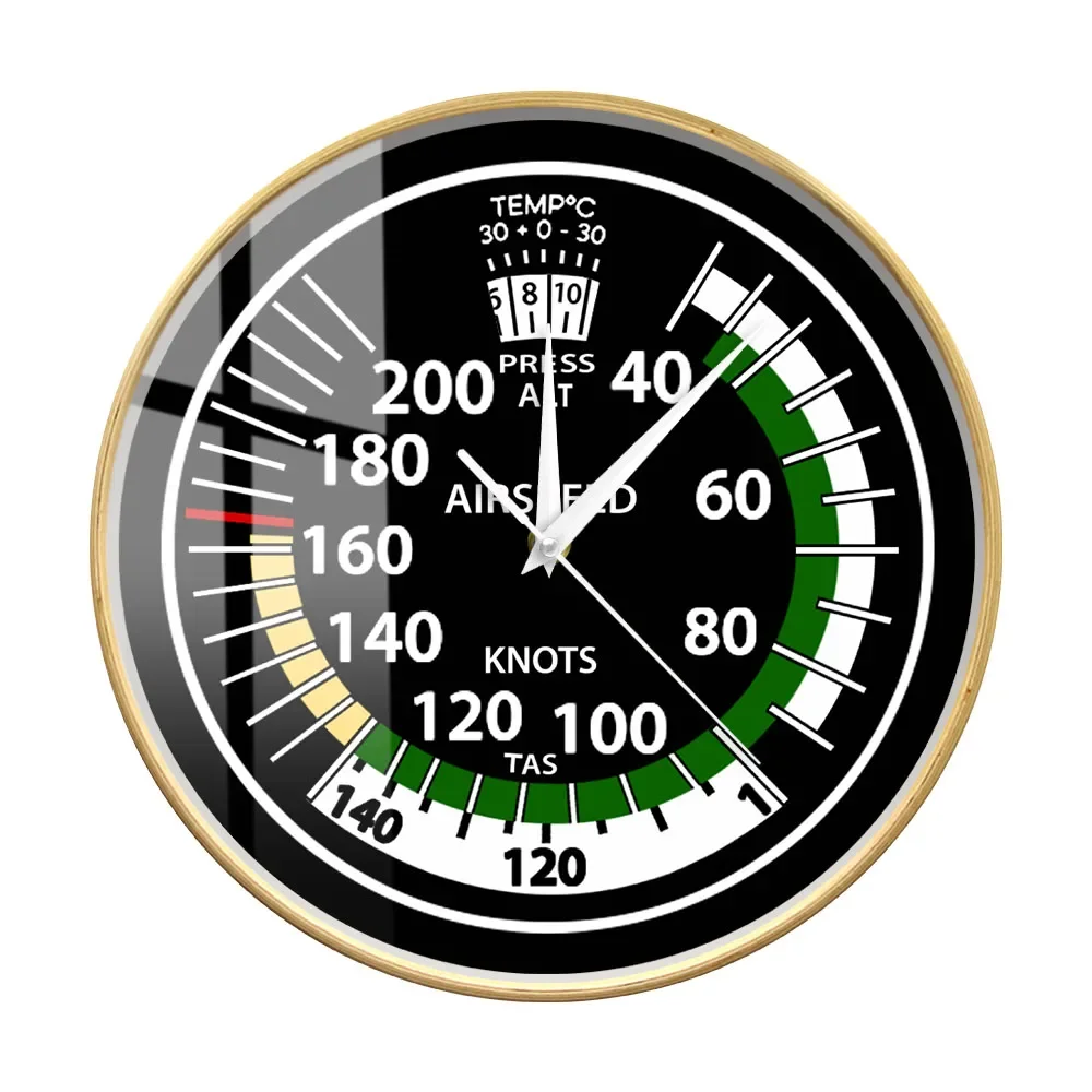 Airspeed Indicator Modern Wall Clock Man Cave Aircraft Room Decor ...