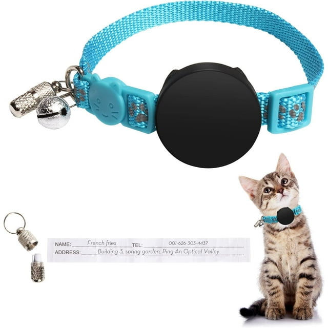 Airtag Cat Collar Accessories, Kitten Collar Breakaway with Airtag ...