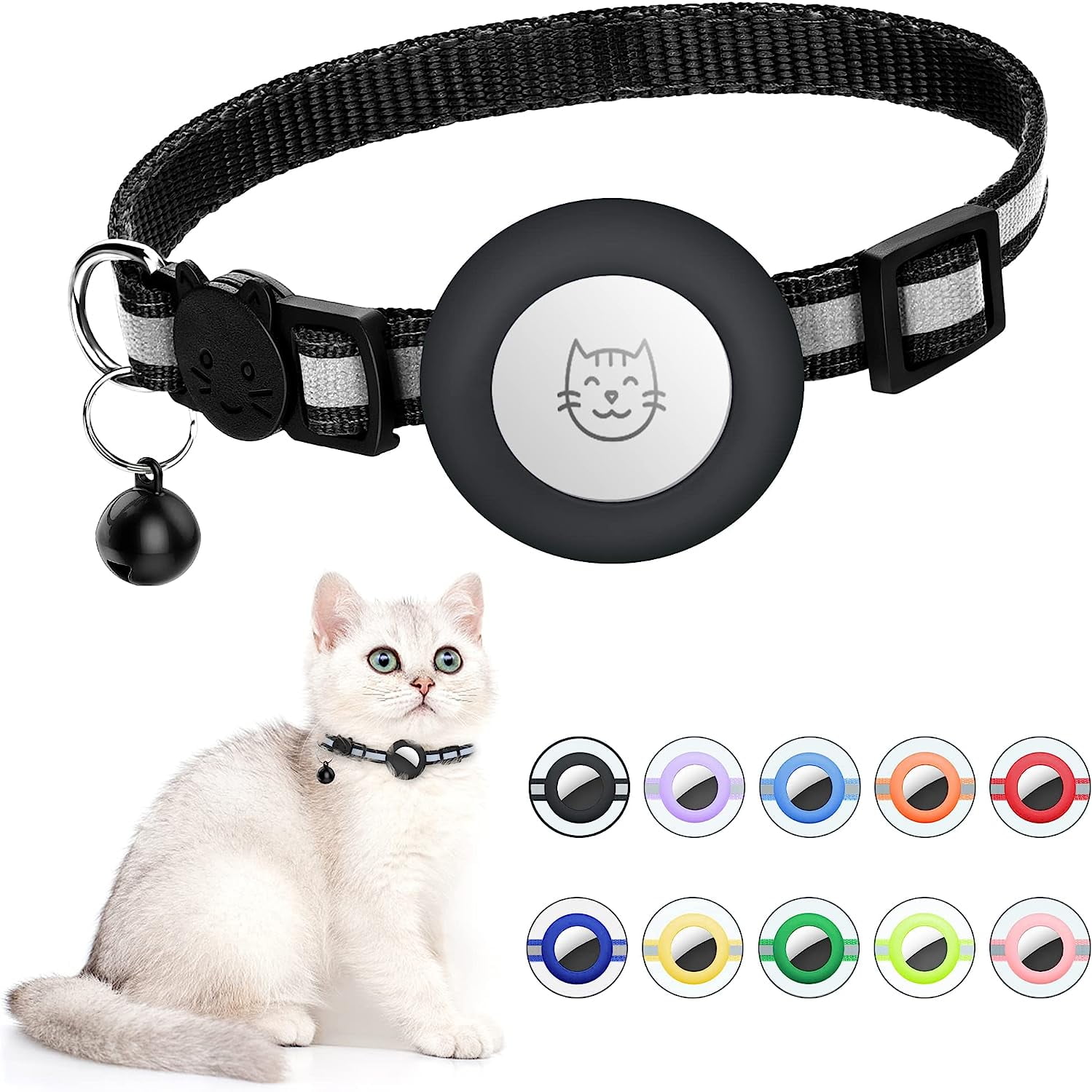 Airtag Cat Collar, Kitten Collar with Airtag Holder, Breakaway ...
