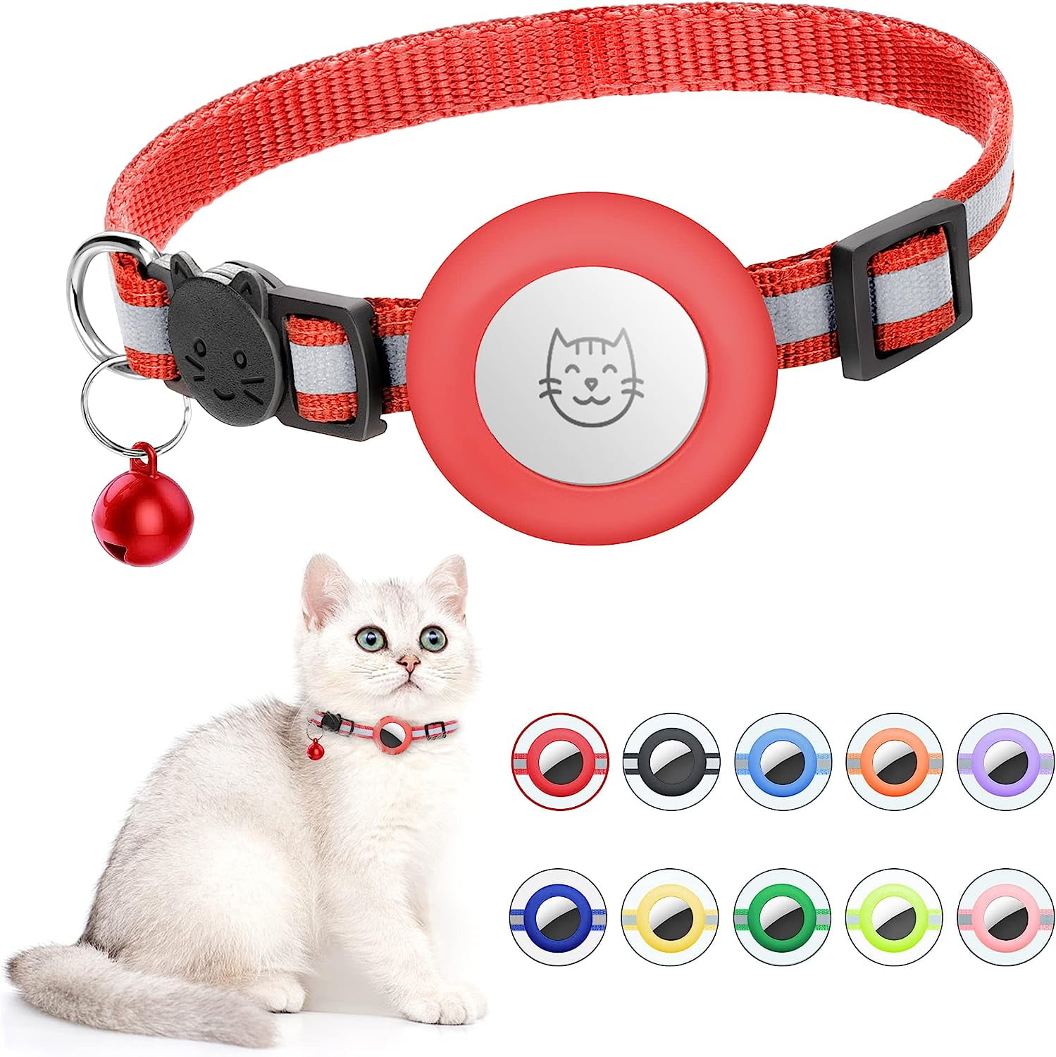 Airtag Cat Collar, Kitten Collar with Airtag Holder, Breakaway ...