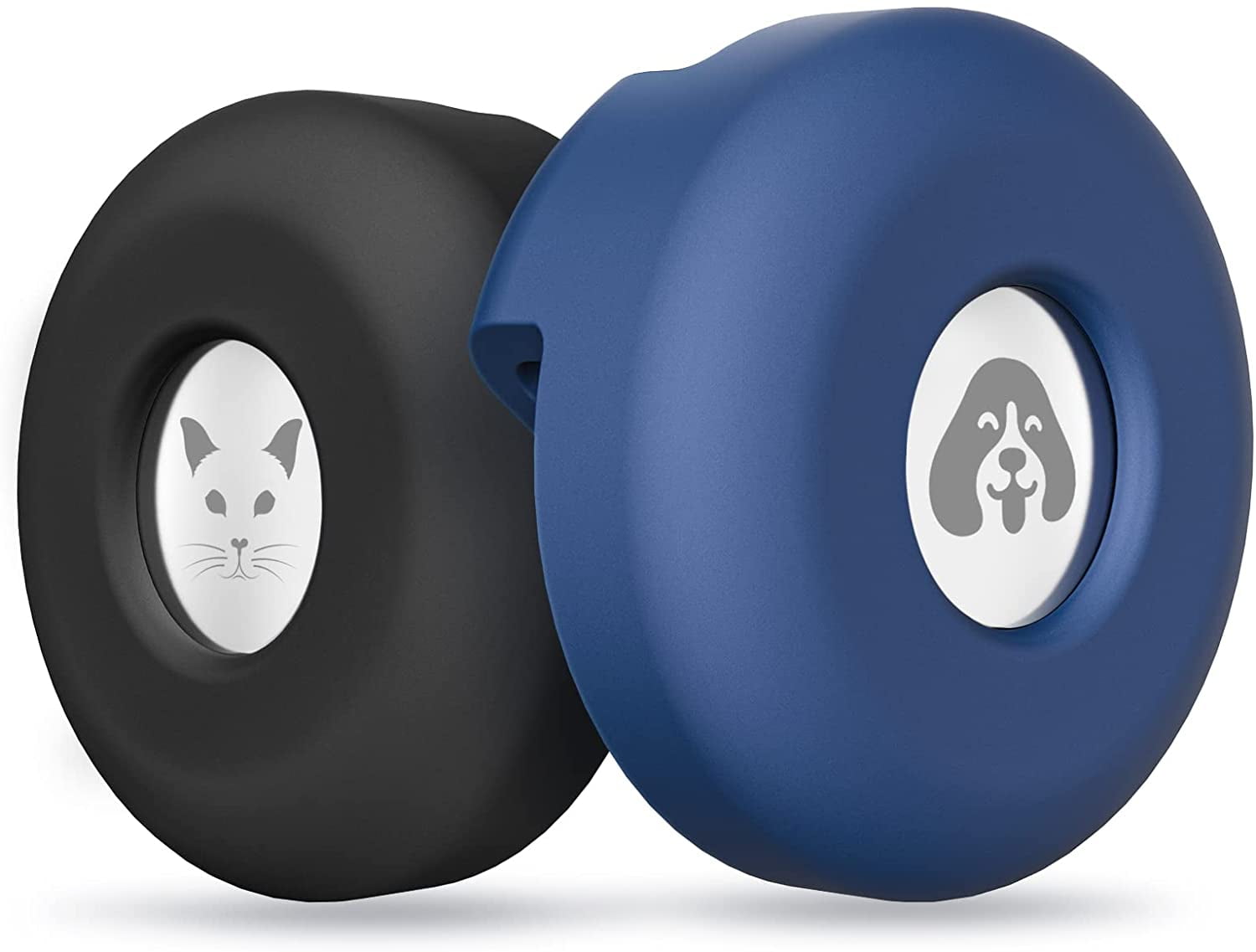 Airtag Dog Collar Holder, 2 Pack Silicone Pet Collar Holder for Apple ...