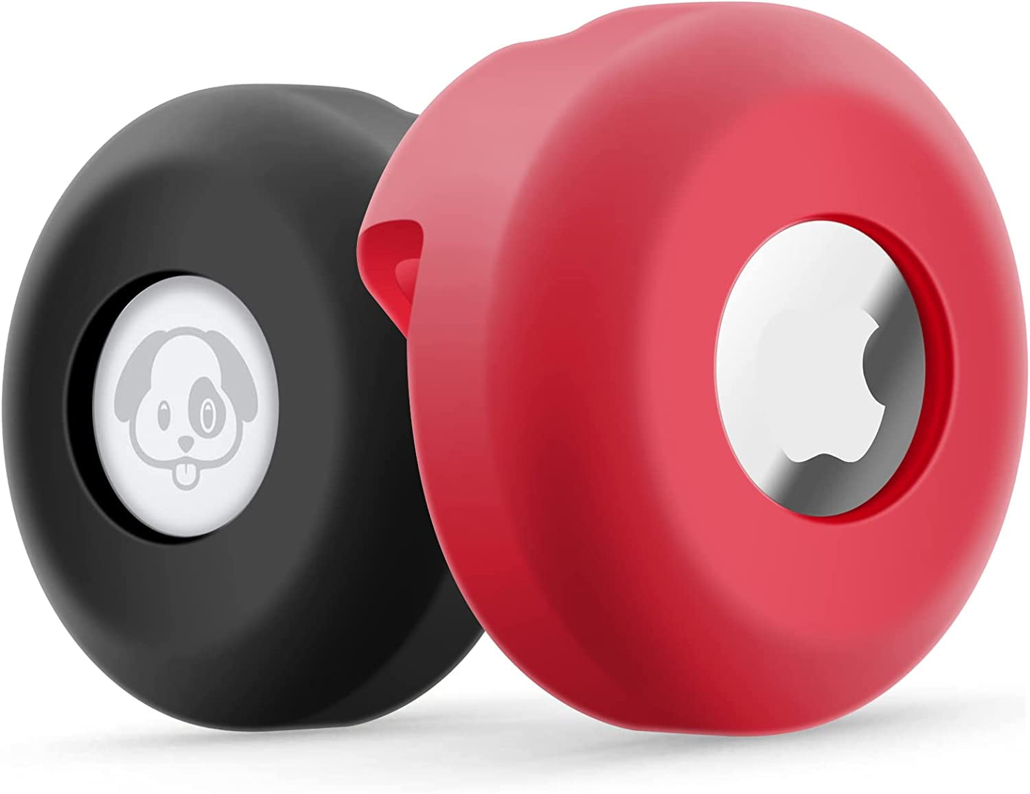 Airtag Dog Collar Holder [2 Pack] Silicone Waterproof Protective Air ...