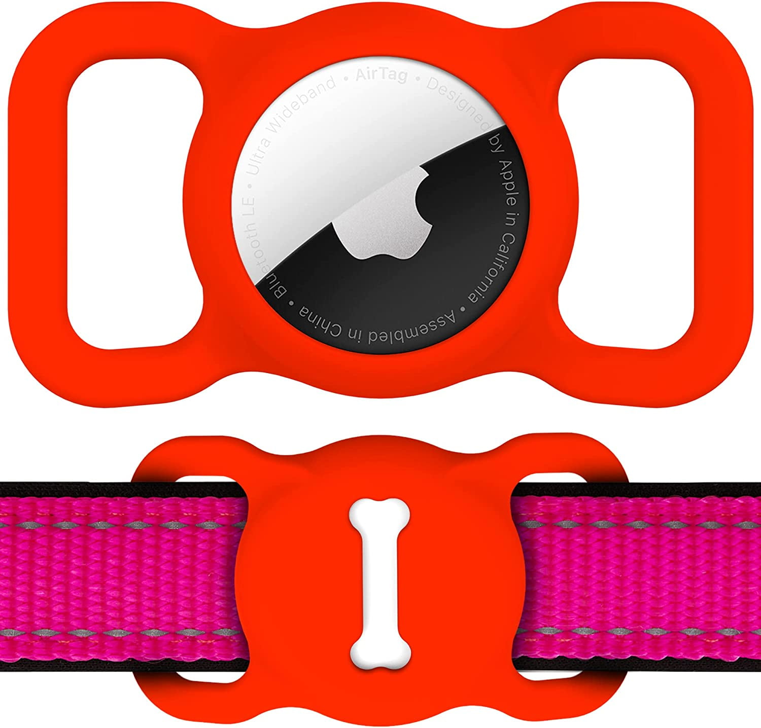 Airtag Dog Collar Holder, Air Tag Protective Cat Airtag Dog Collar ...