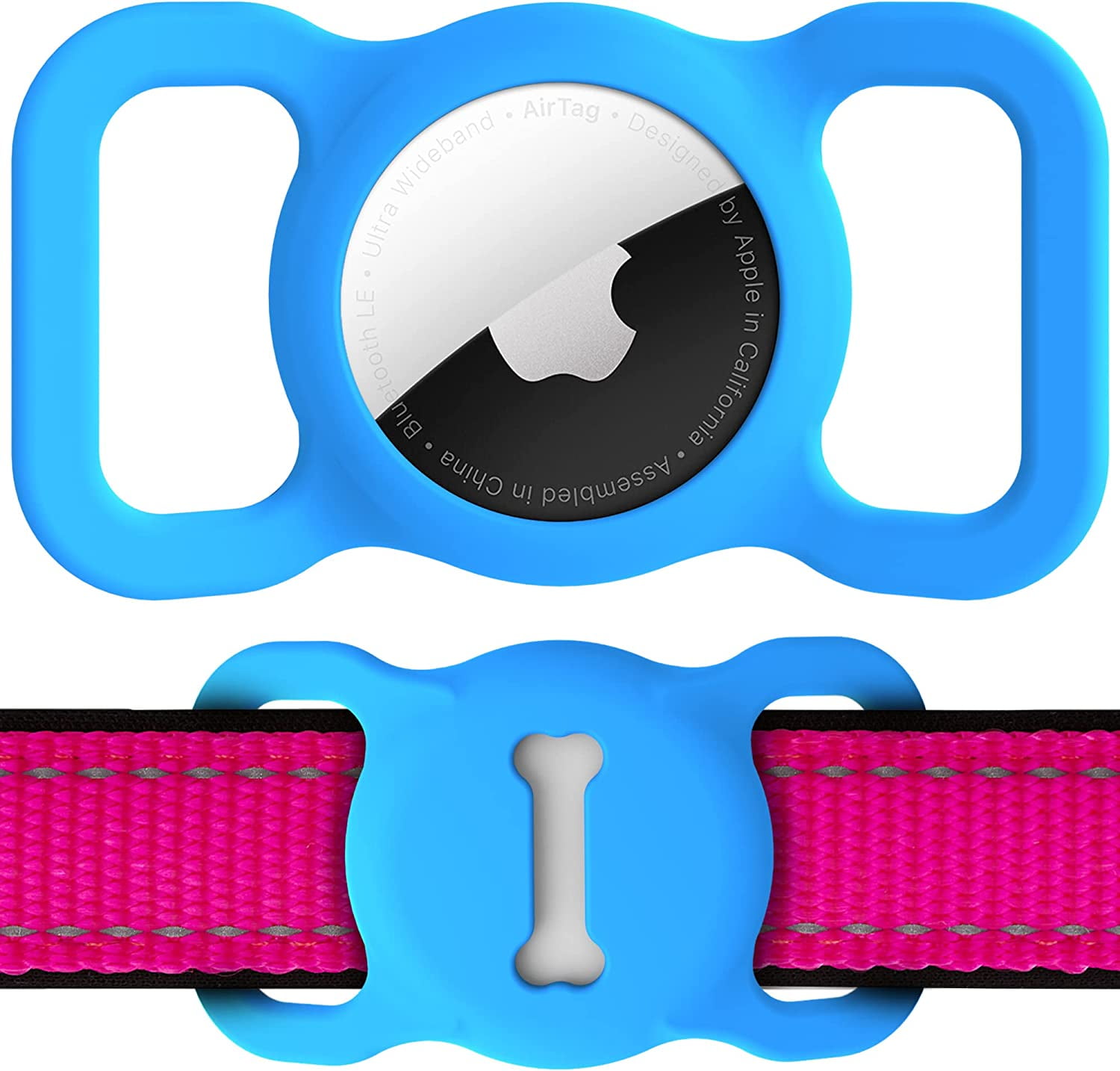 Airtag Dog Collar Holder, Air Tag Protective Cat Airtag Dog Collar ...