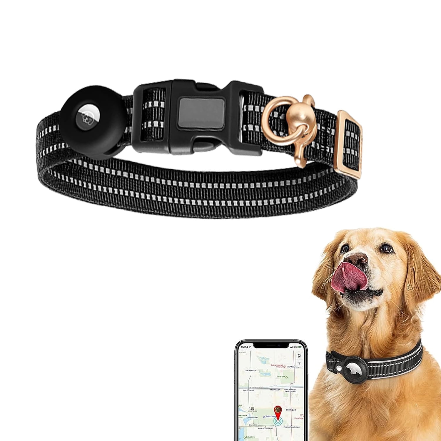 Airtag Dog Collar, Waterproof Integrated Air Tag Dog Collars ...