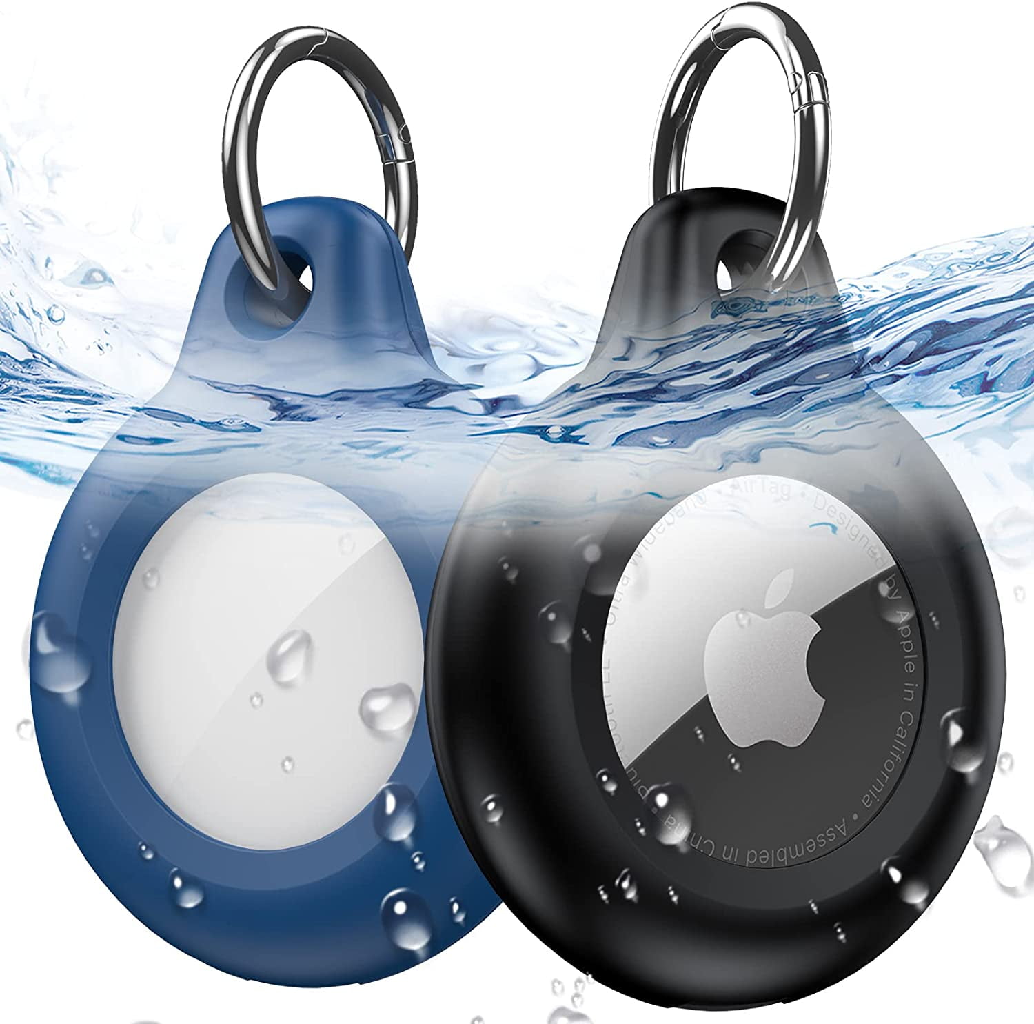 for Airtag Keychain Case Waterproof, 2 Pack Apple Airtag Holder ...