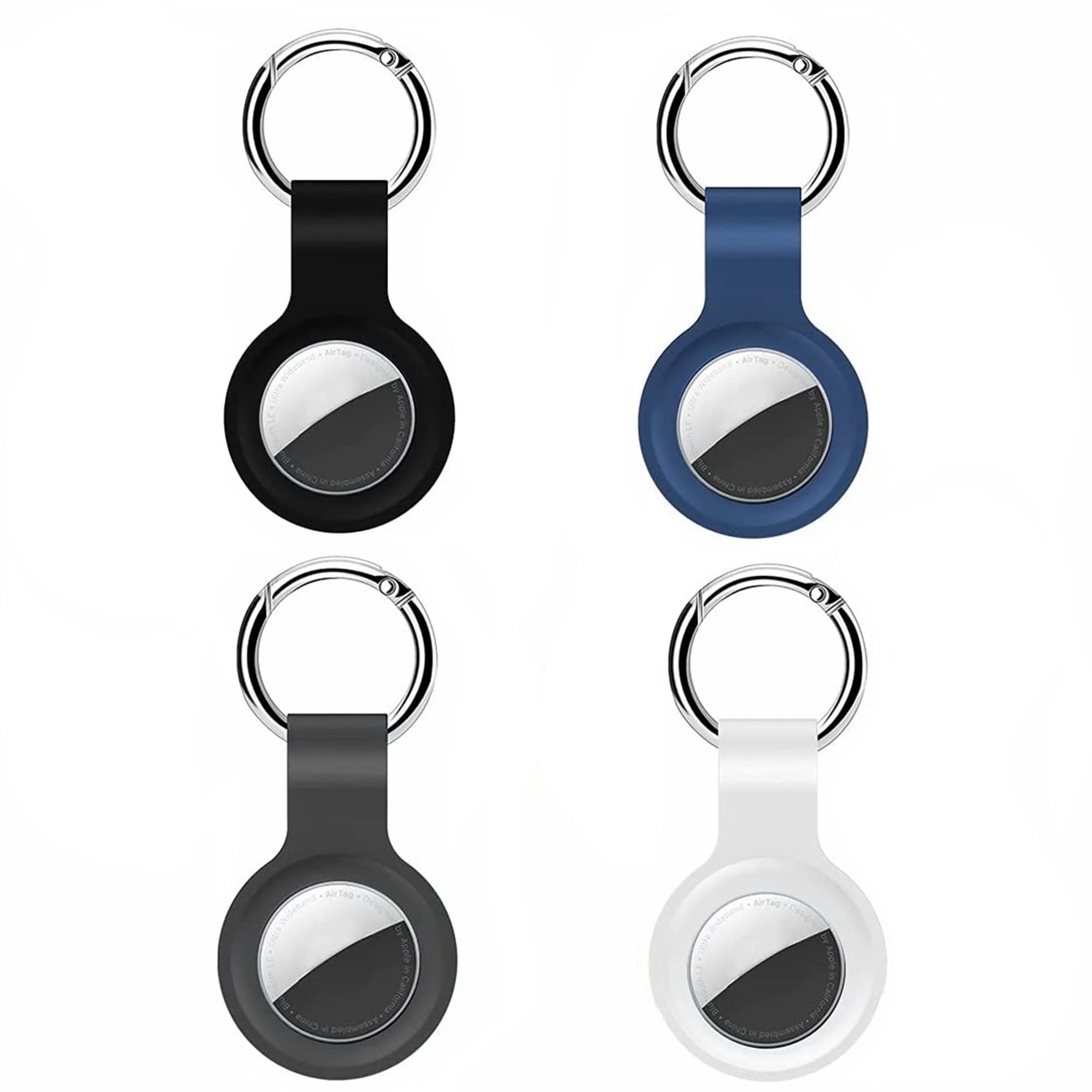 4 Pack Apple Airtag Keychain - Silicone Cases, Compatible with Pet ...
