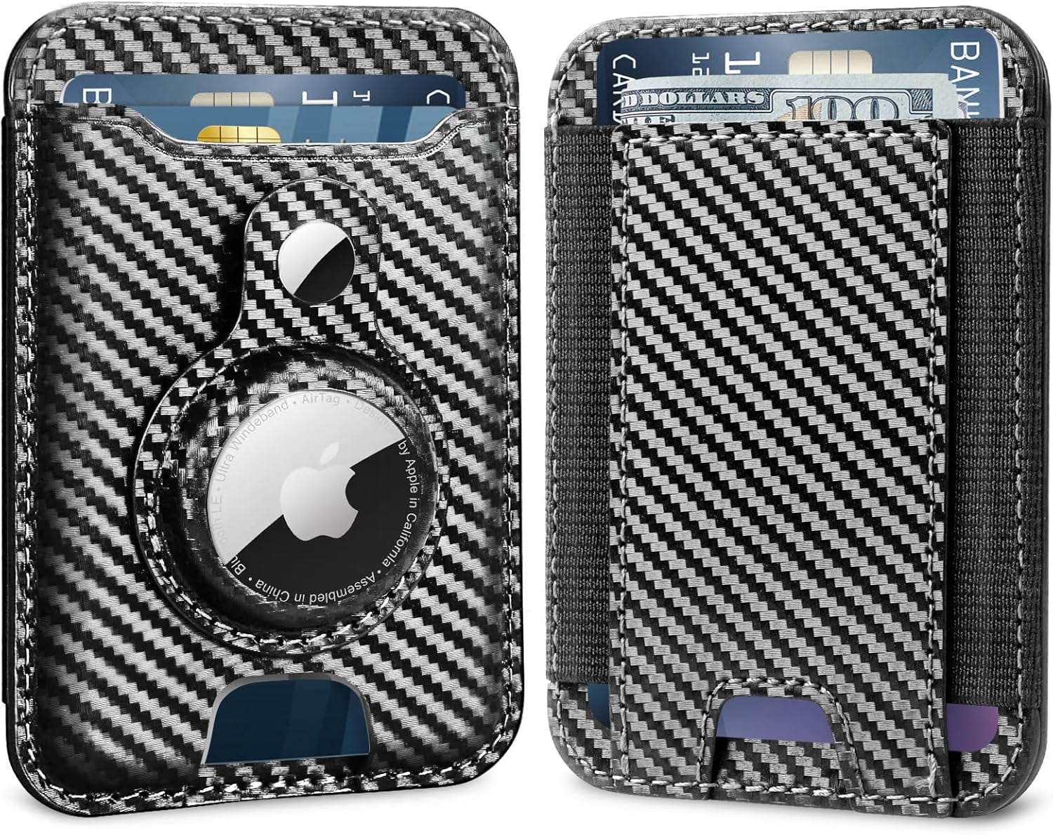 Airtag Wallet for Men, Mens Wallet for Air Tag Blocking, Minimalist ...